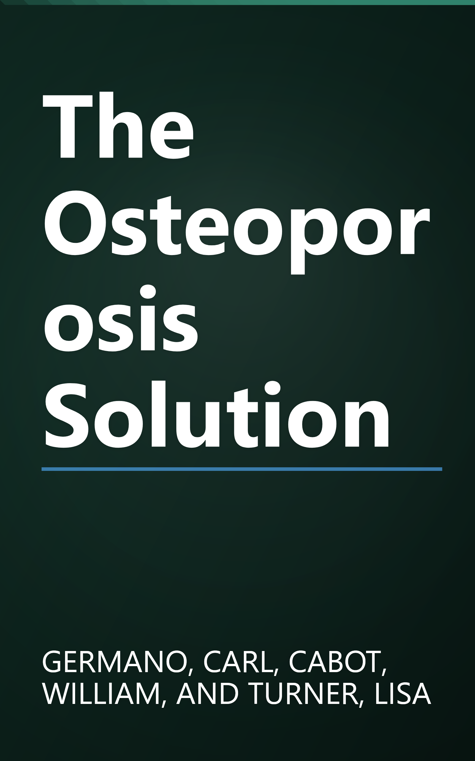 The Osteoporosis Solution book cover