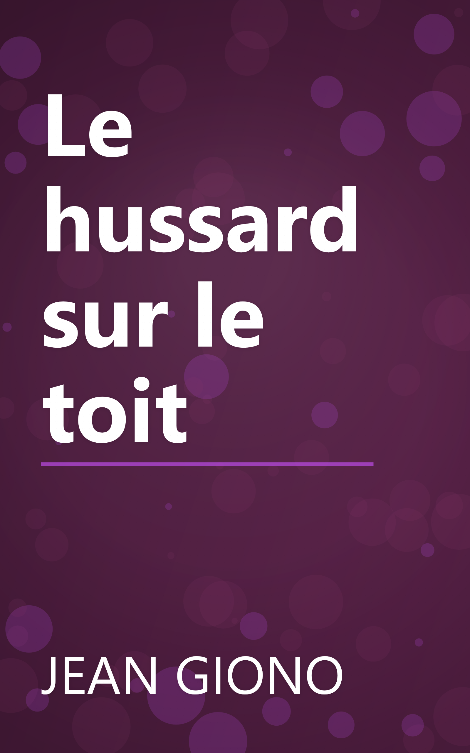 Le hussard sur le toit book cover