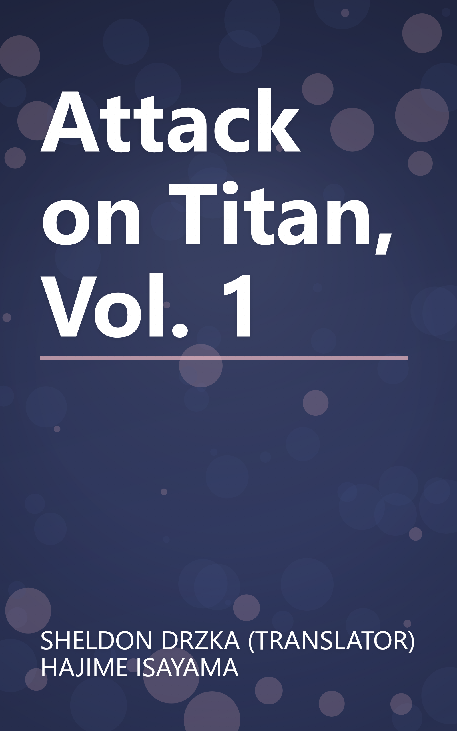 Attack on Titan, Vol. 1 book cover