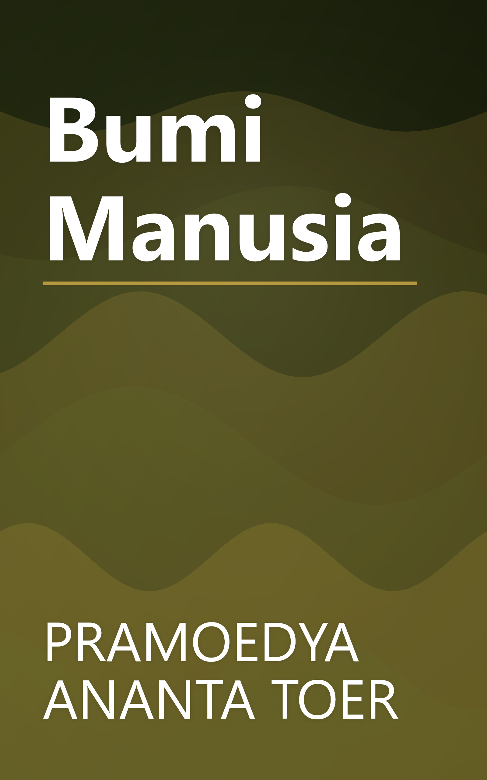 Bumi Manusia book cover