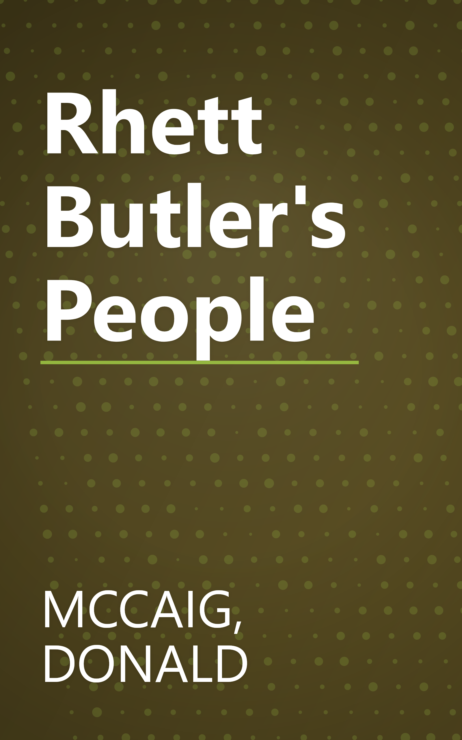 Rhett Butler's People book cover