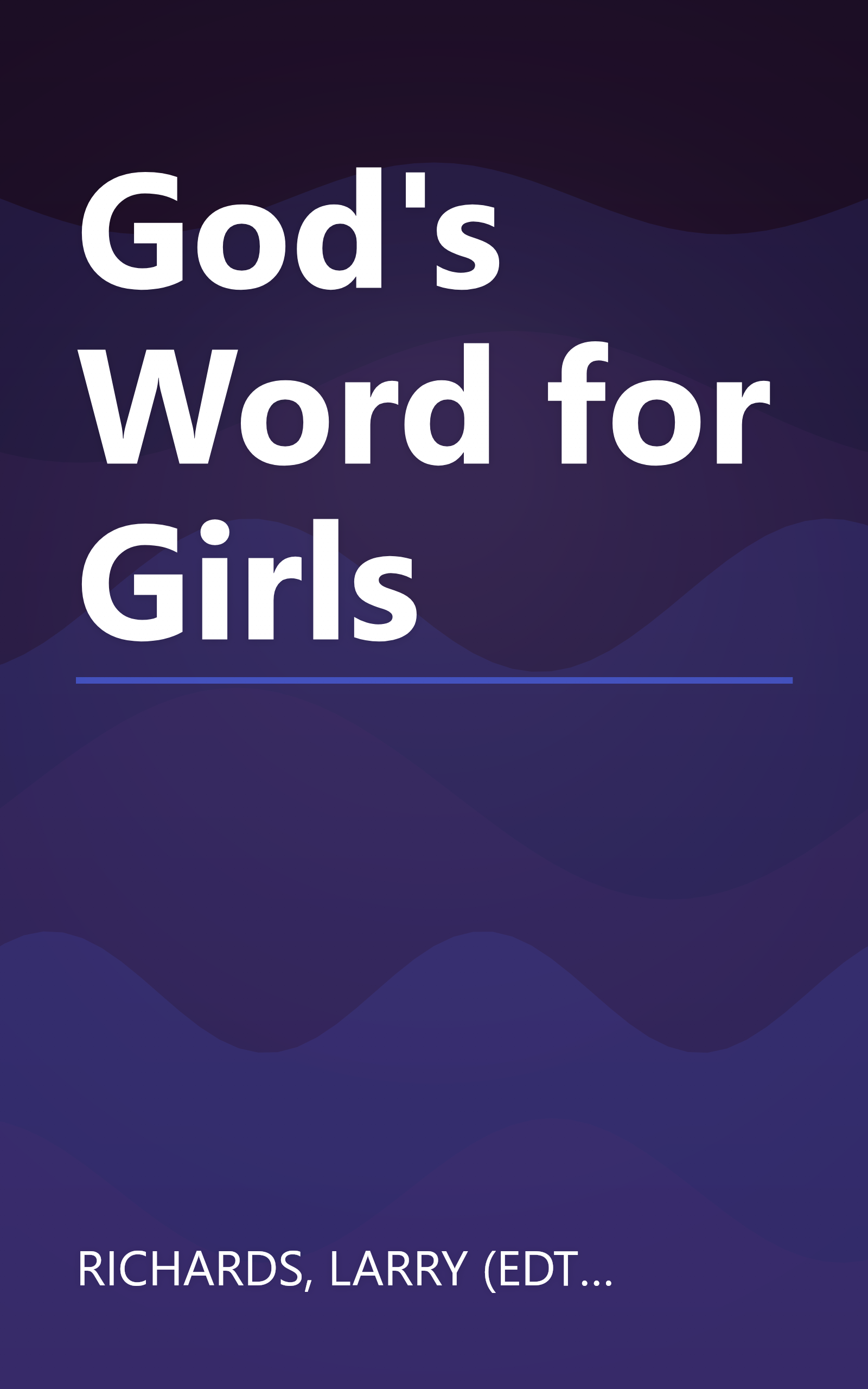 God's Word for Girls book cover