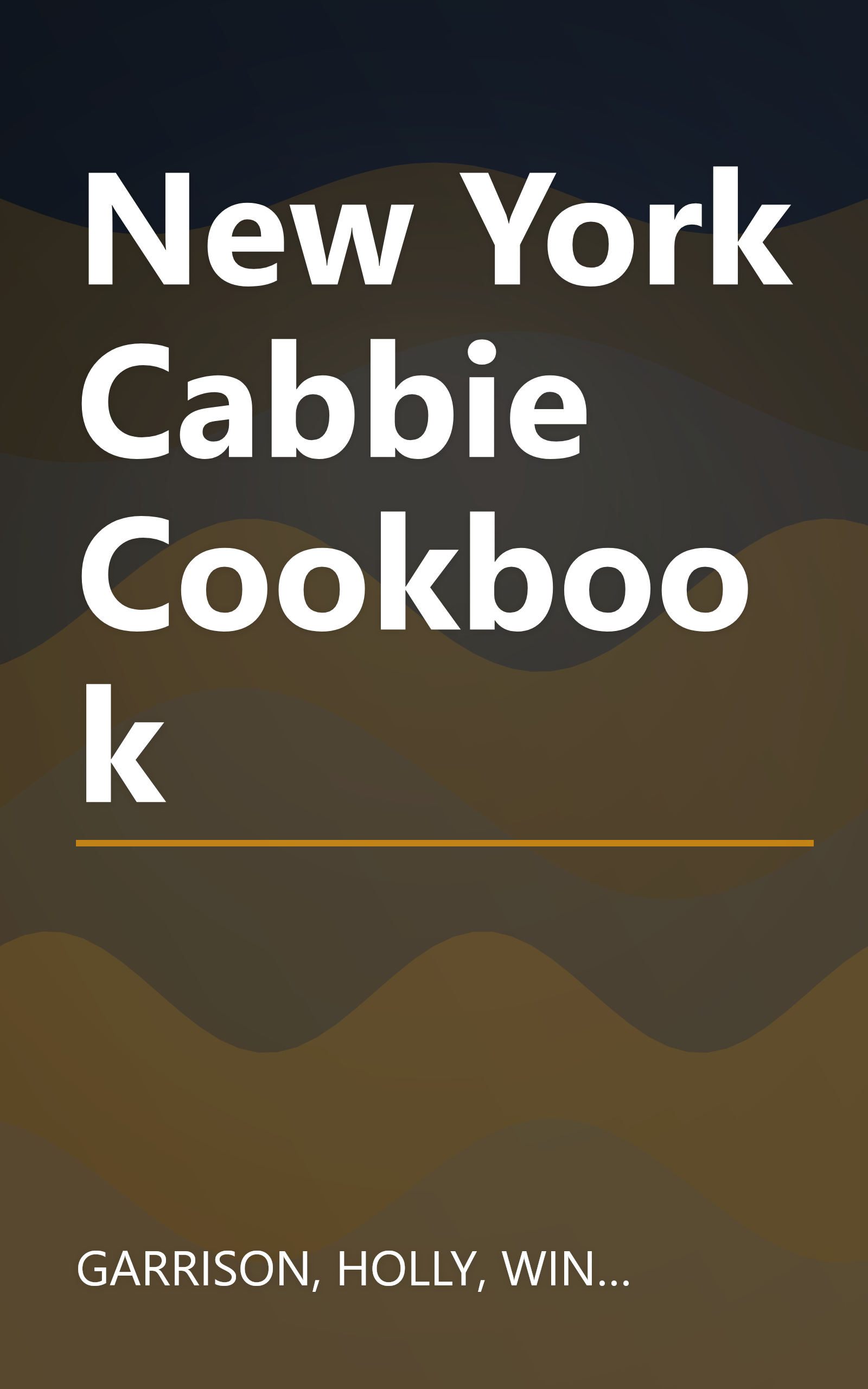 New York Cabbie Cookbook book cover