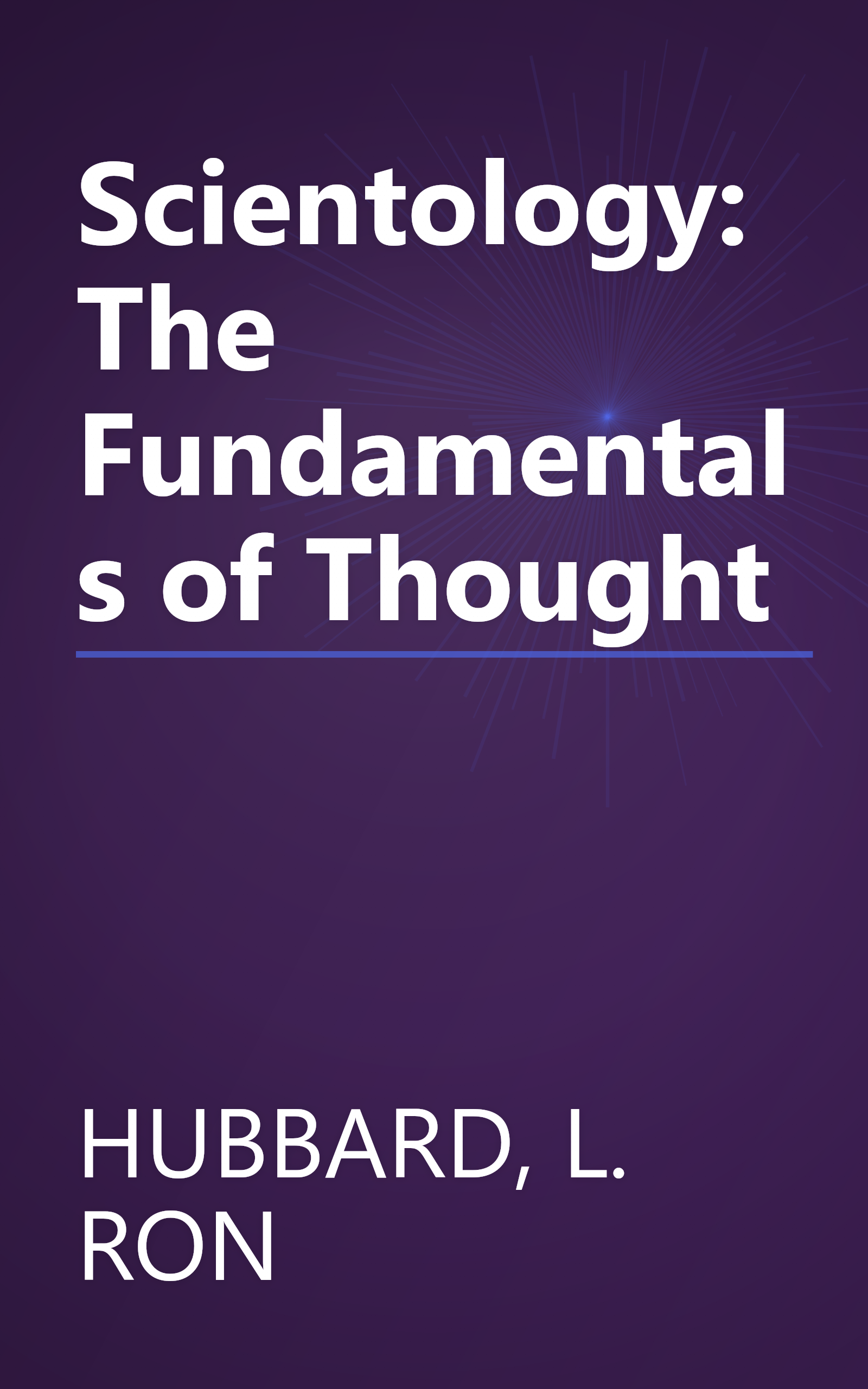 Scientology: The Fundamentals of Thought book cover