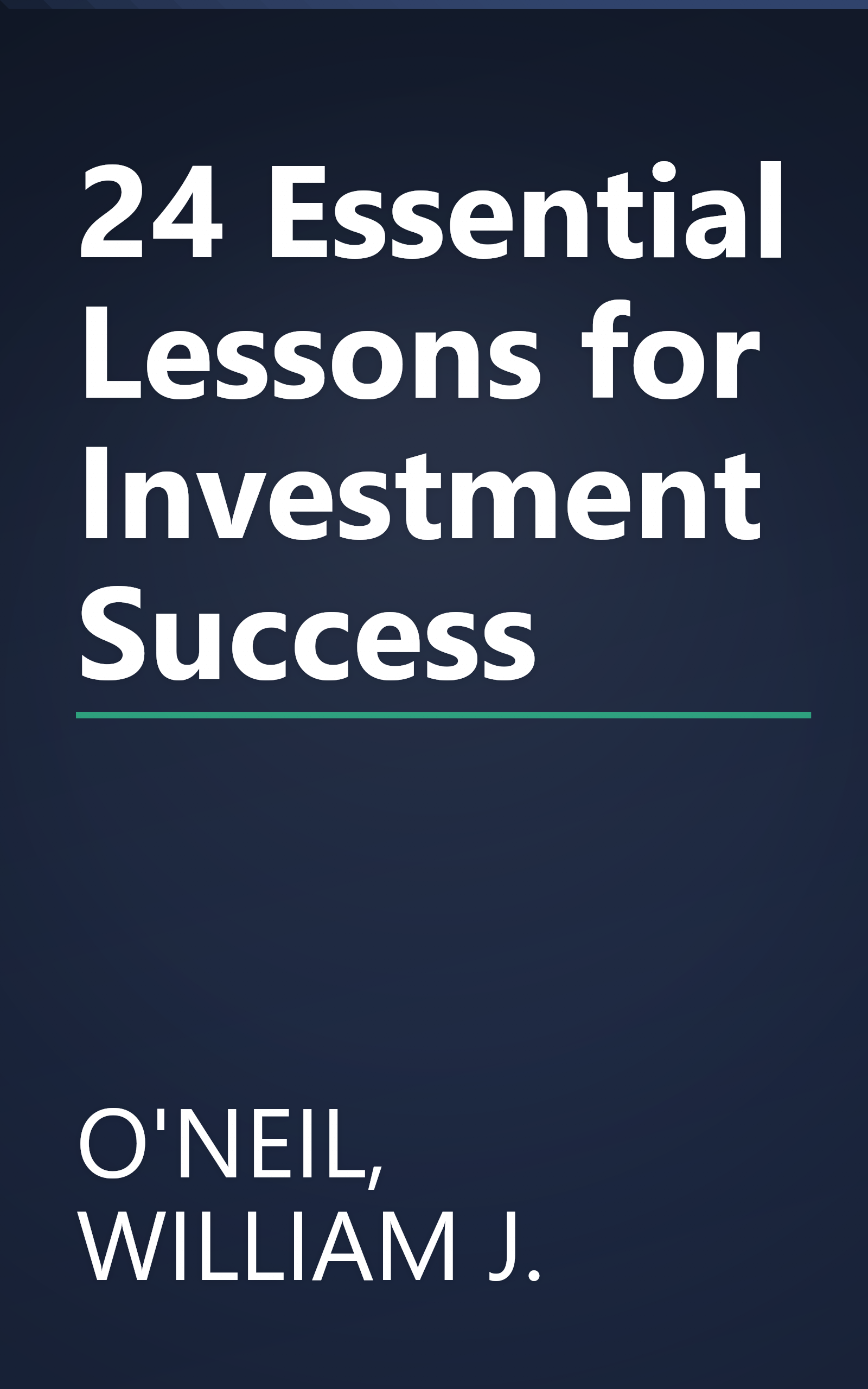 24 Essential Lessons for Investment Success book cover