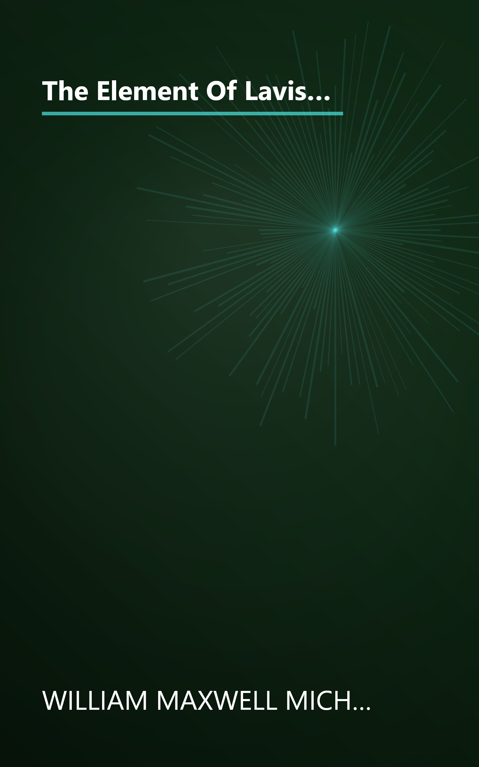 The Element Of Lavishness  Letters Of Sylvia Townsend Warner   William Maxwell  1938 1978 (6 Minute   Expanded Summary) book cover