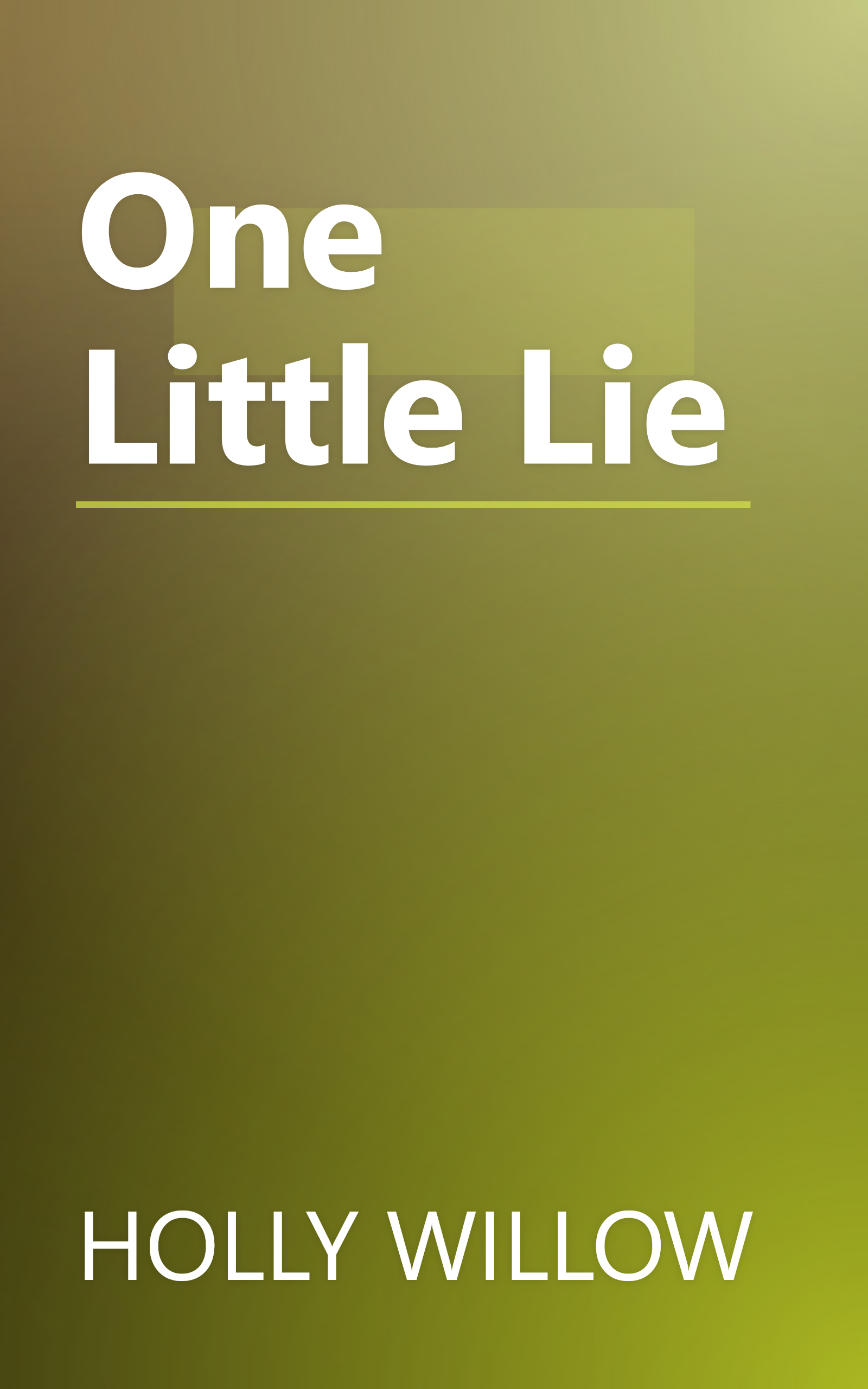 One Little Lie book cover
