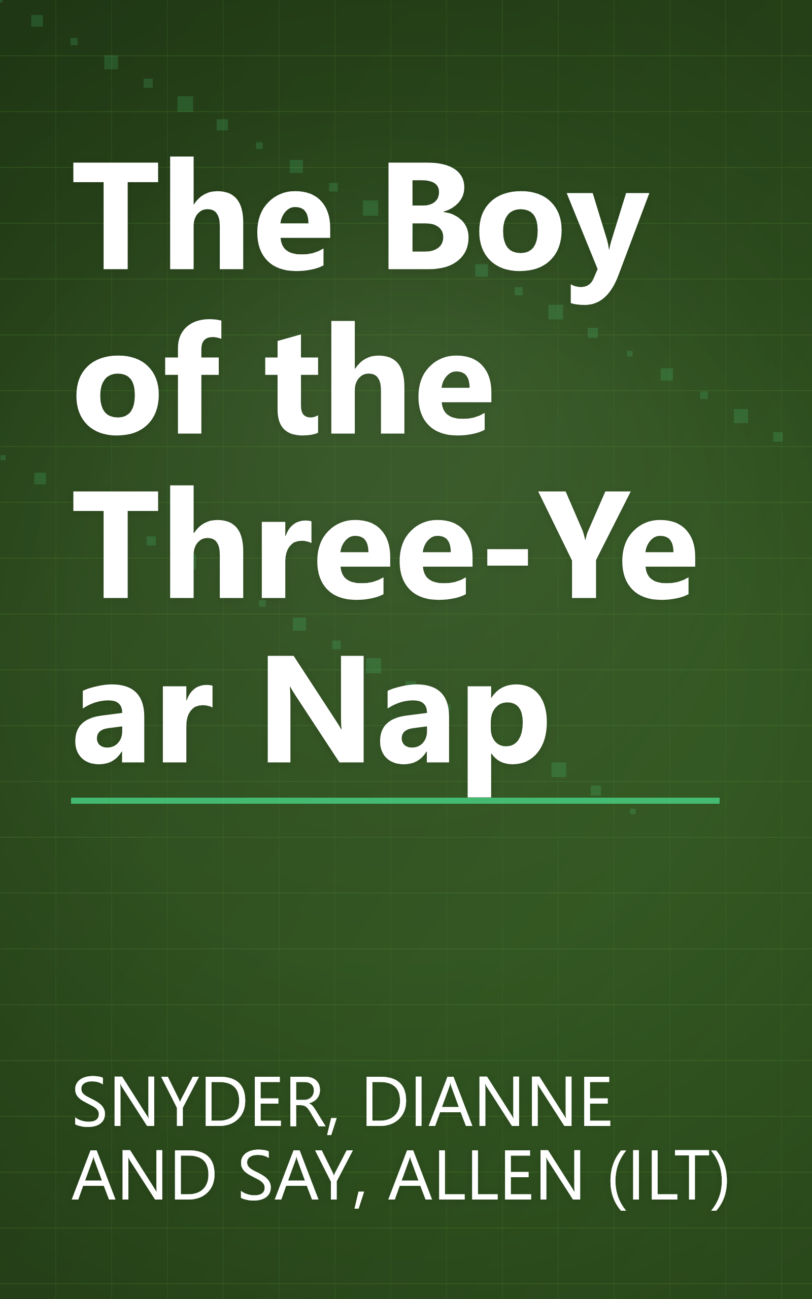 The Boy of the Three-Year Nap book cover