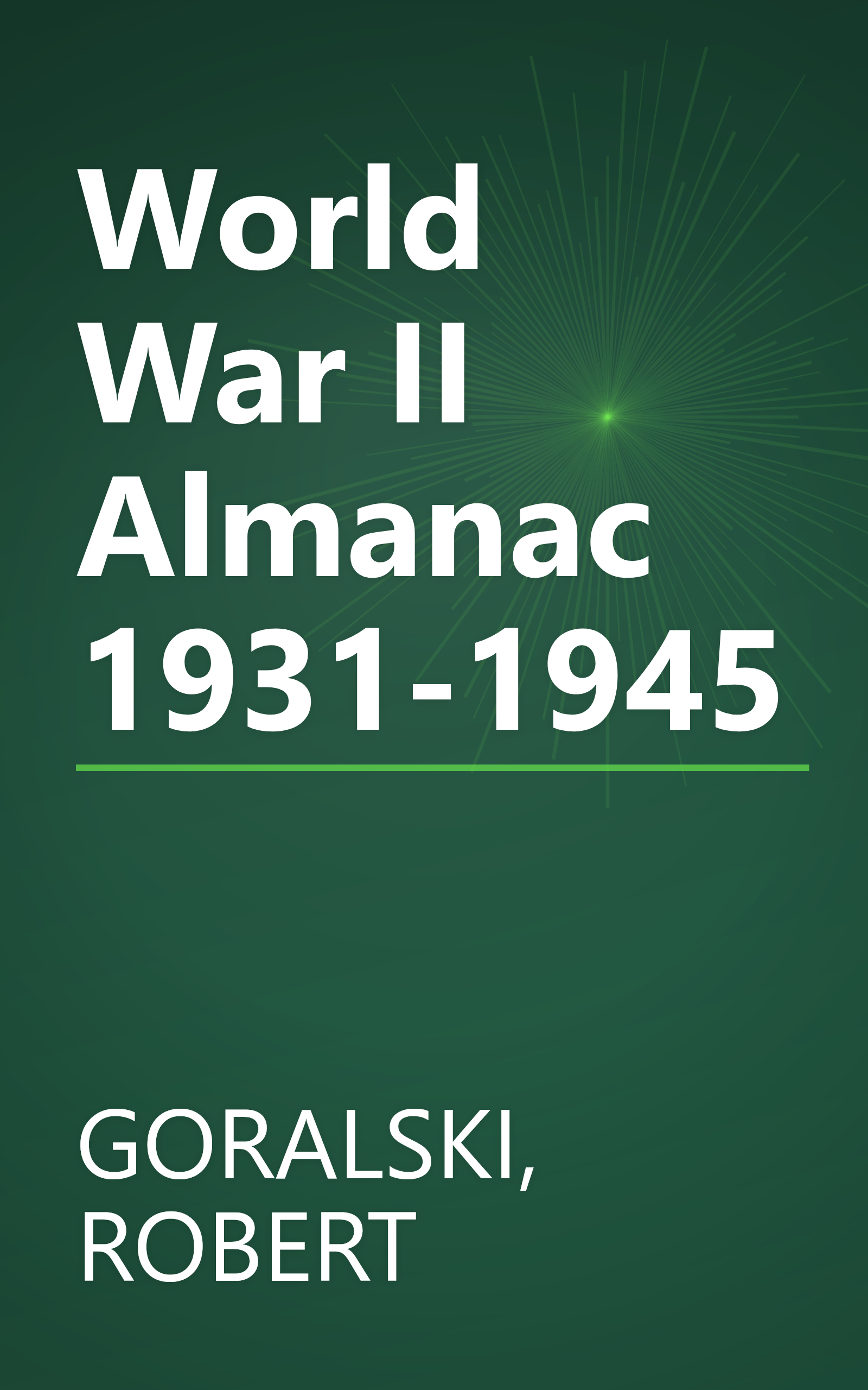 World War II Almanac 1931-1945 book cover