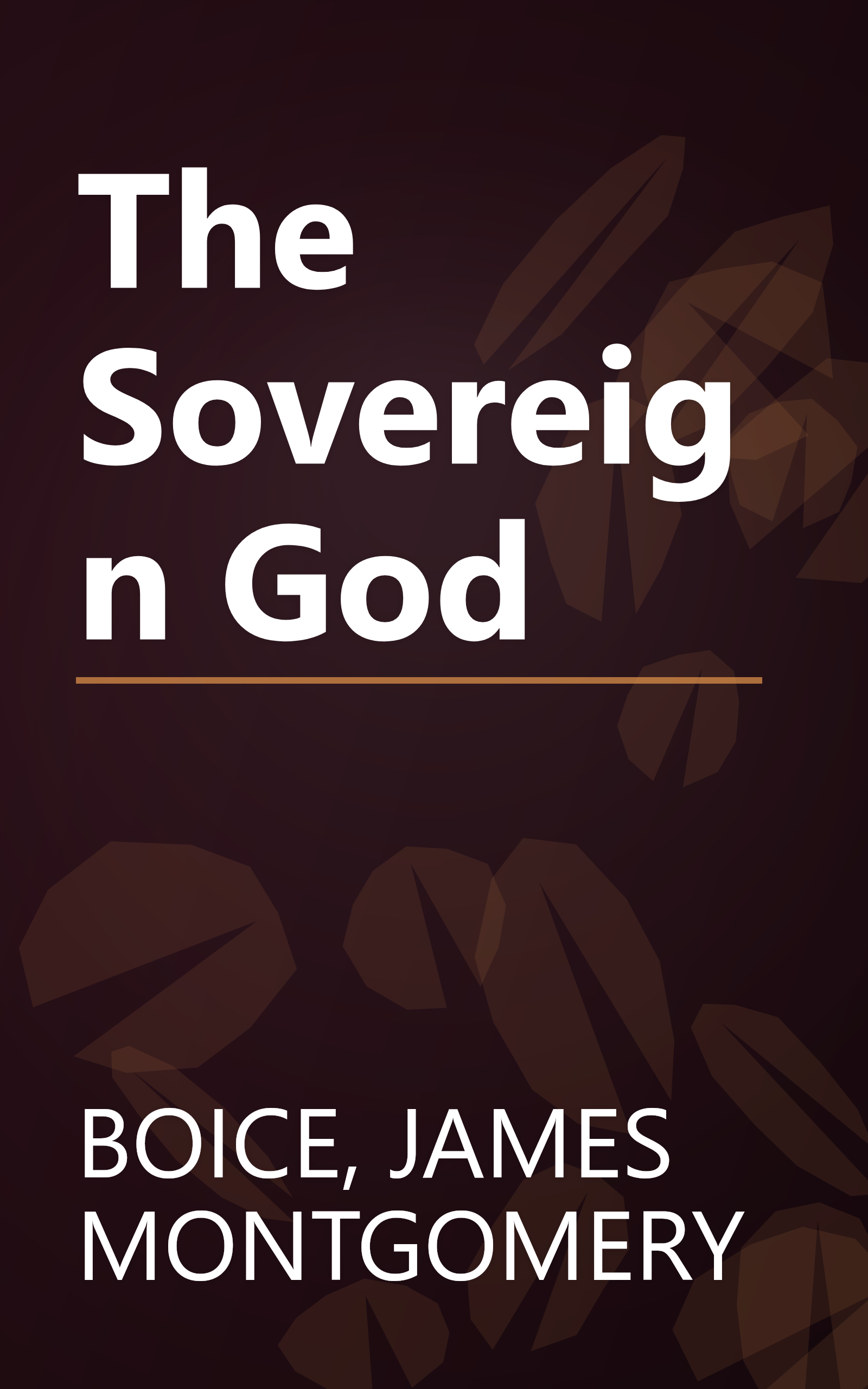 The Sovereign God book cover