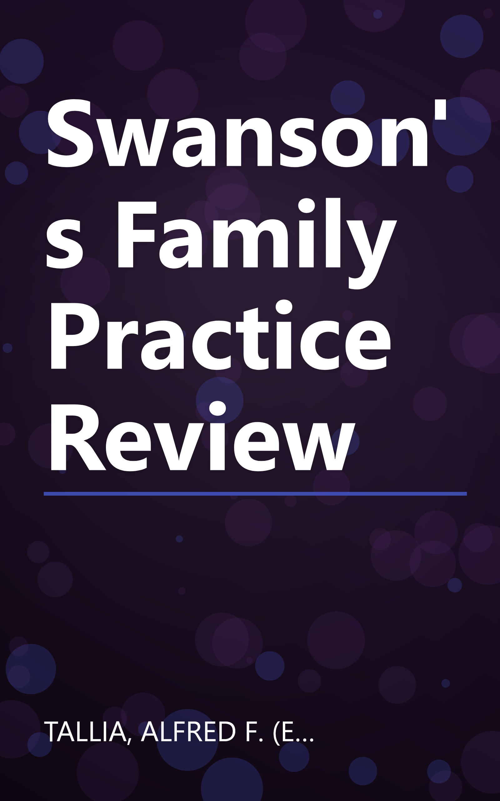 Swanson's Family Practice Review book cover