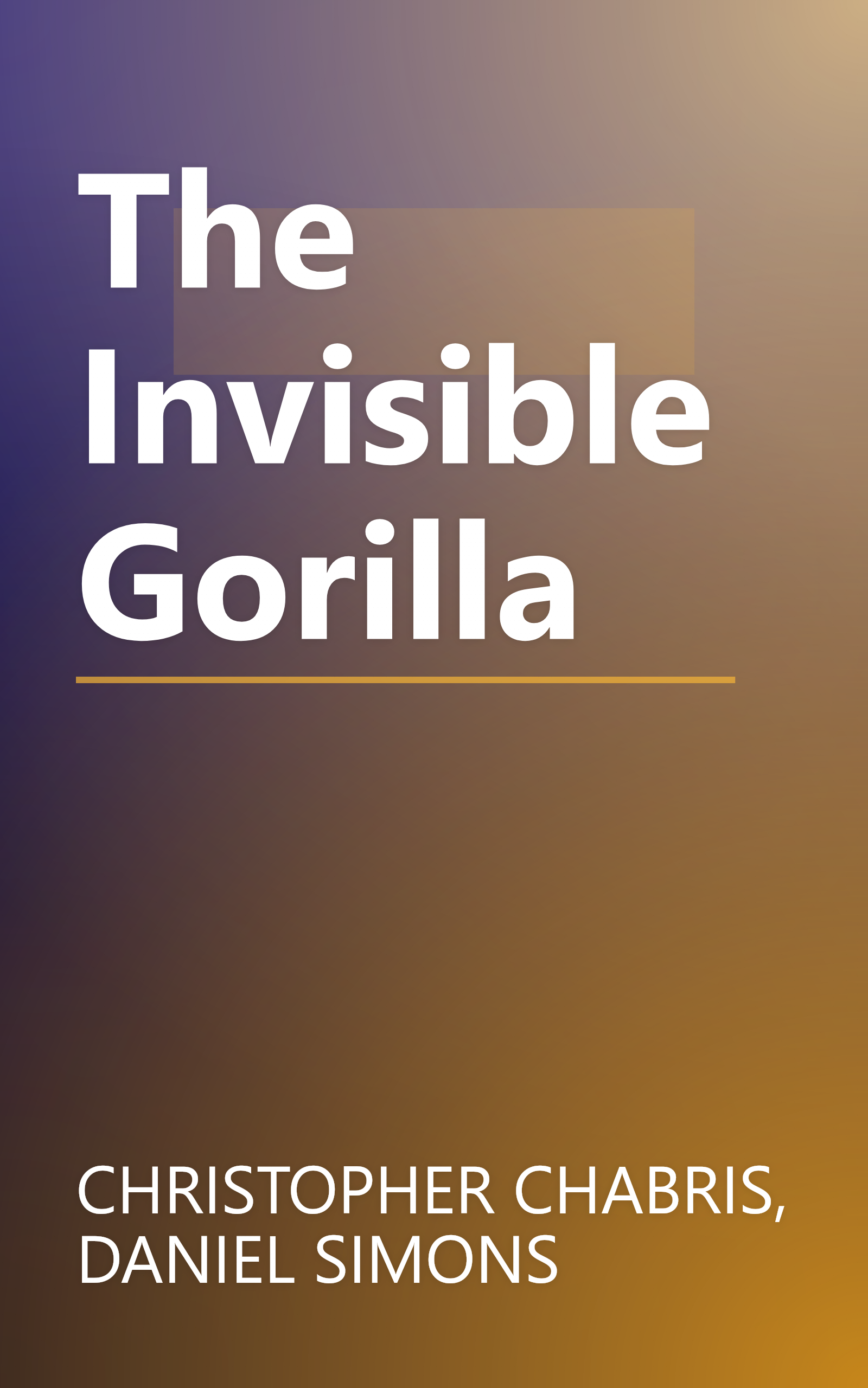 The Invisible Gorilla book cover