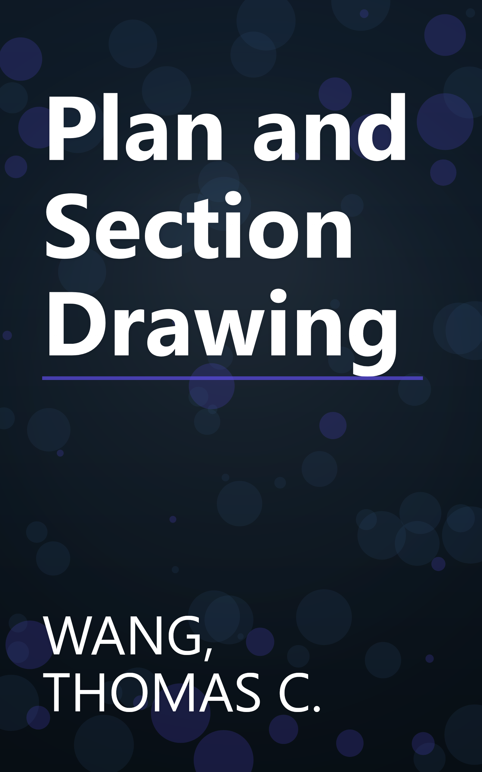 Plan and Section Drawing book cover