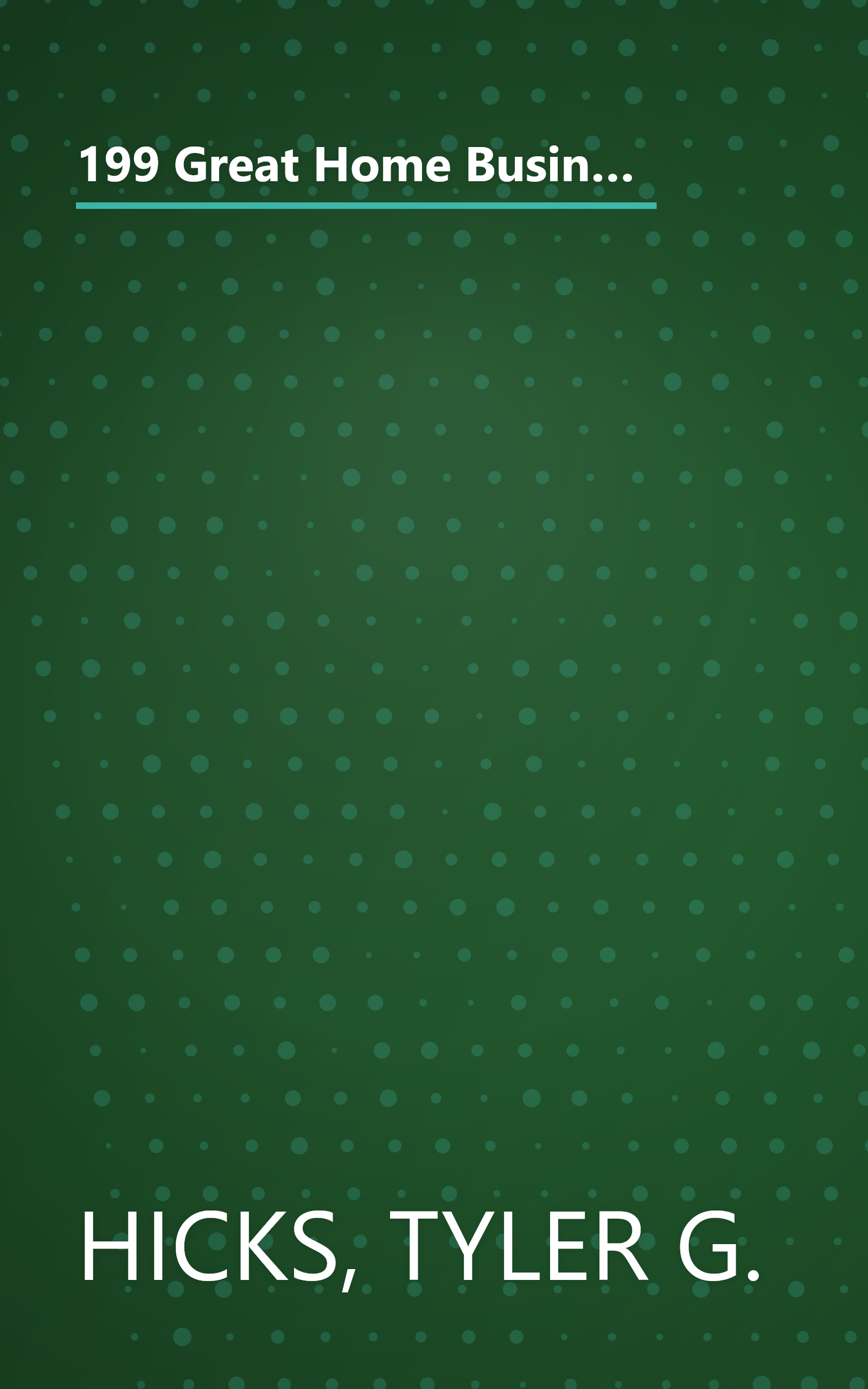 199 Great Home Businesses You Can Start (and Succeed In) for Under $1,000: How to Choose the Best Home Business for You Based on Your Personality Type book cover