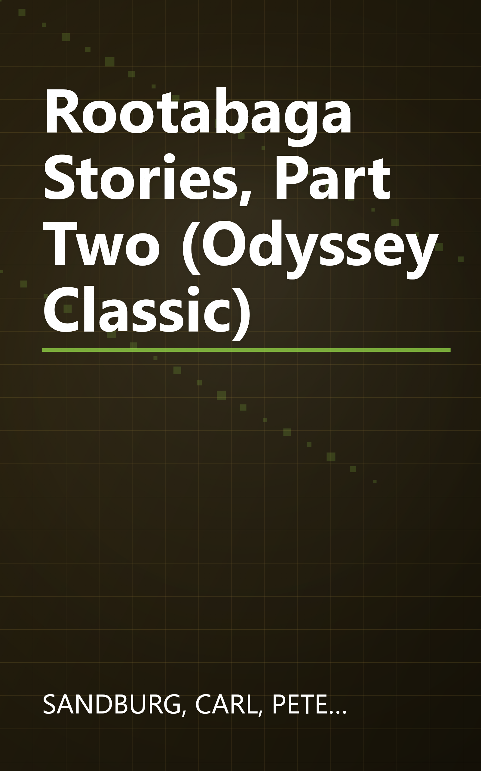 Rootabaga Stories, Part Two (Odyssey Classic) book cover