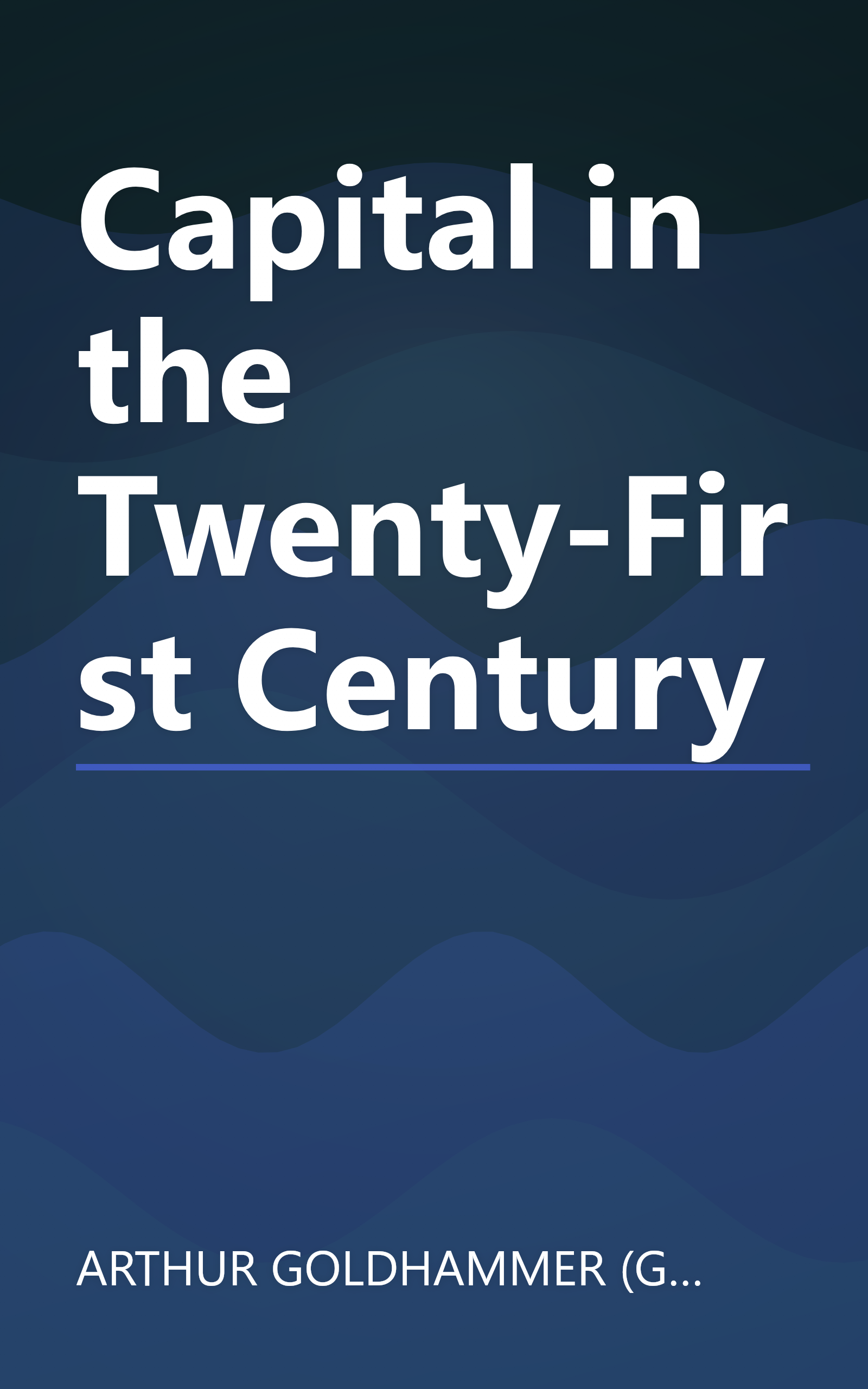 Capital in the Twenty-First Century book cover