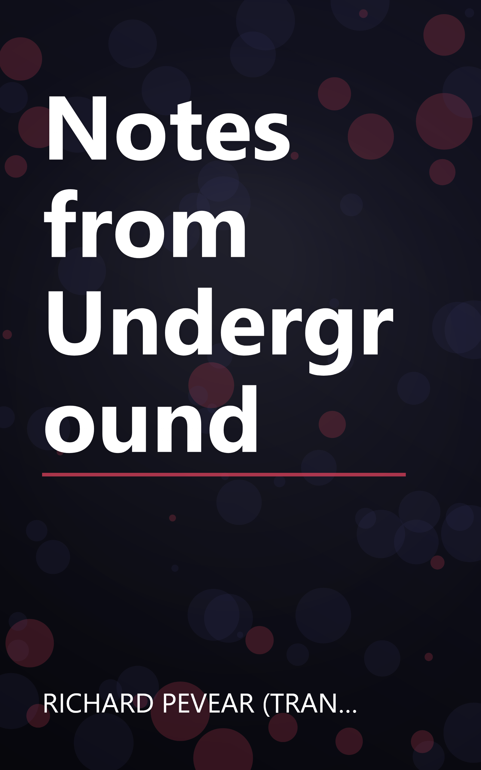 Notes from Underground book cover