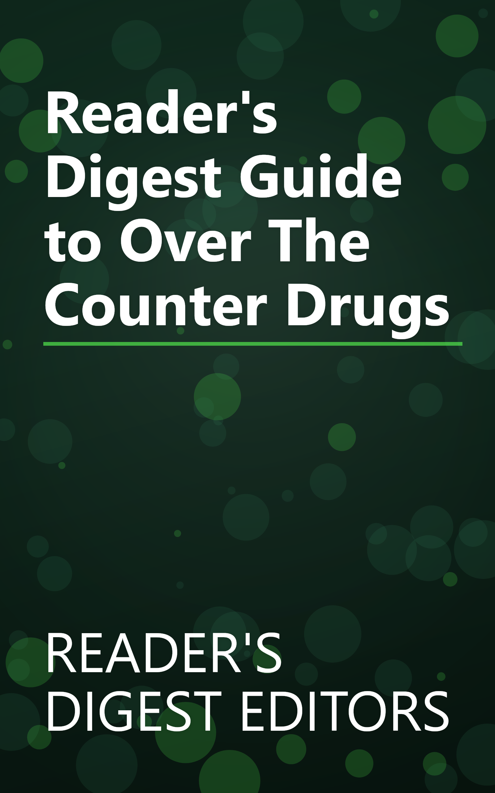 Reader's Digest Guide to Over The Counter Drugs book cover