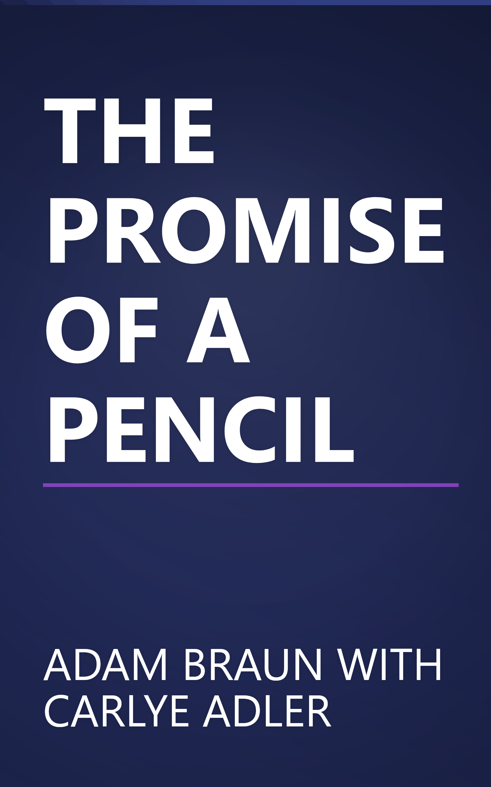 THE PROMISE OF A PENCIL book cover