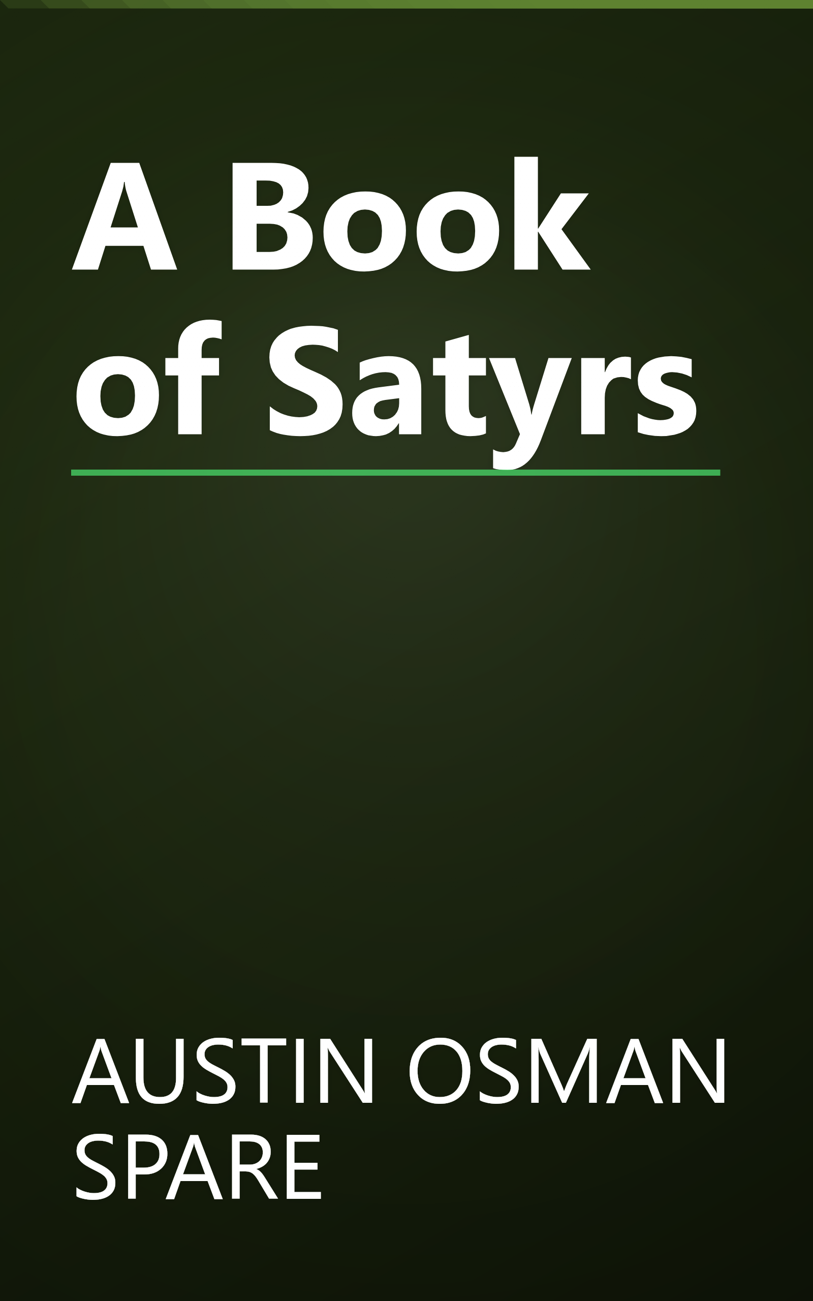 A Book of Satyrs book cover