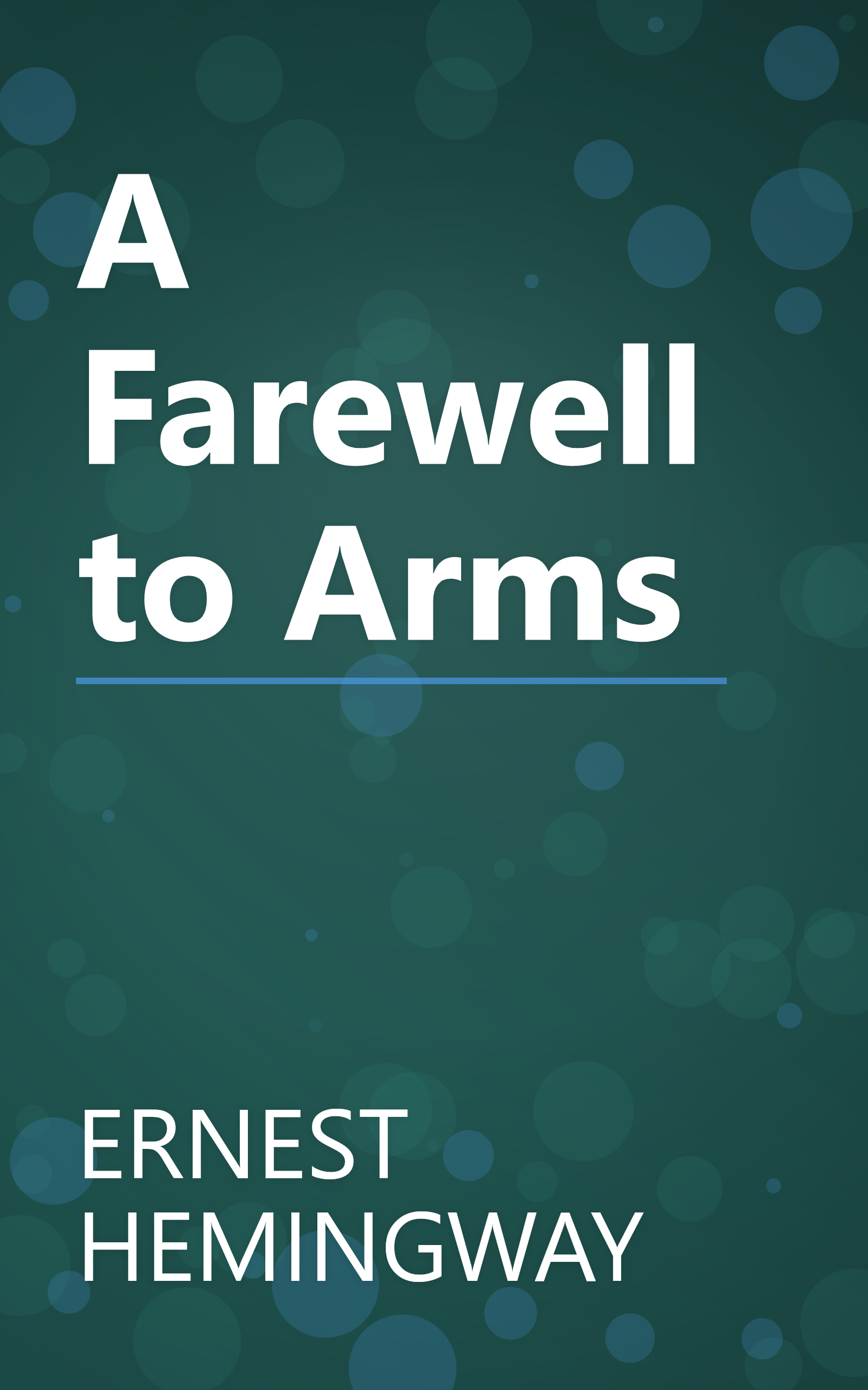 A Farewell to Arms book cover