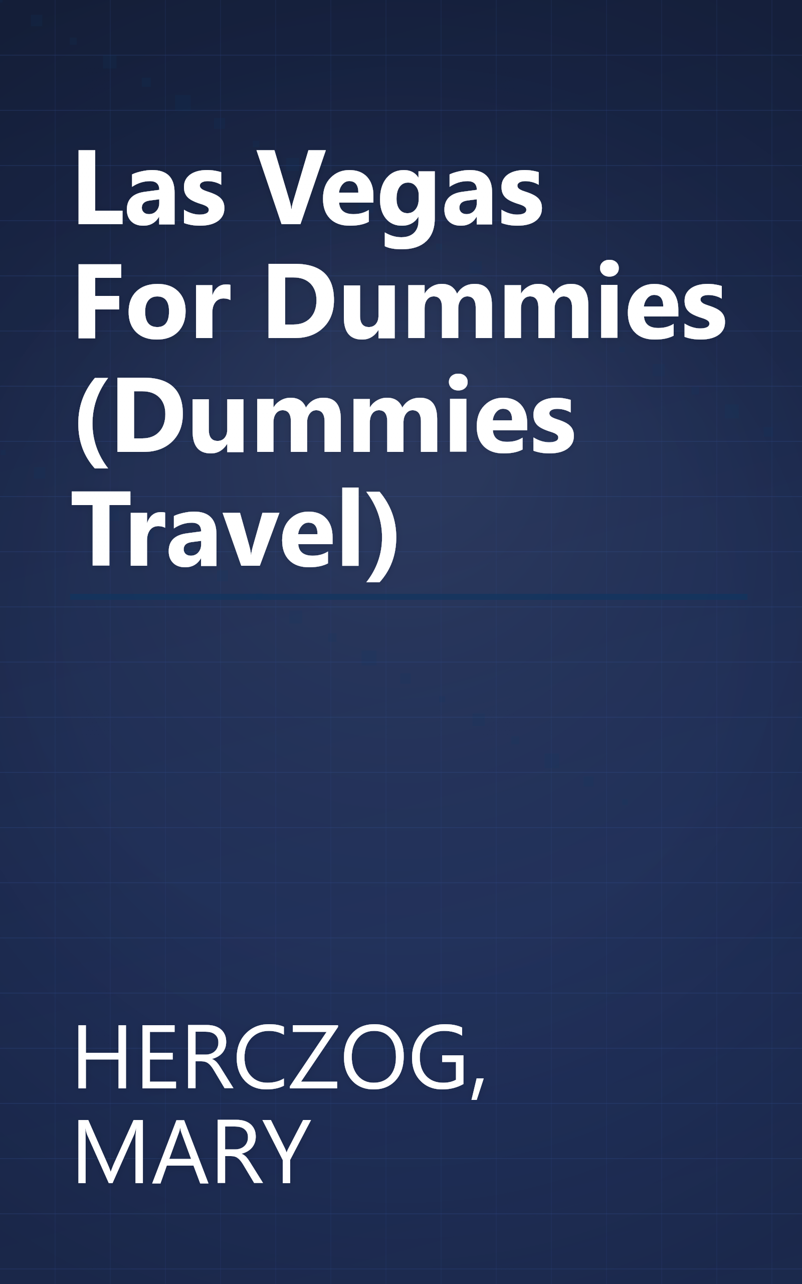 Las Vegas For Dummies (Dummies Travel) book cover