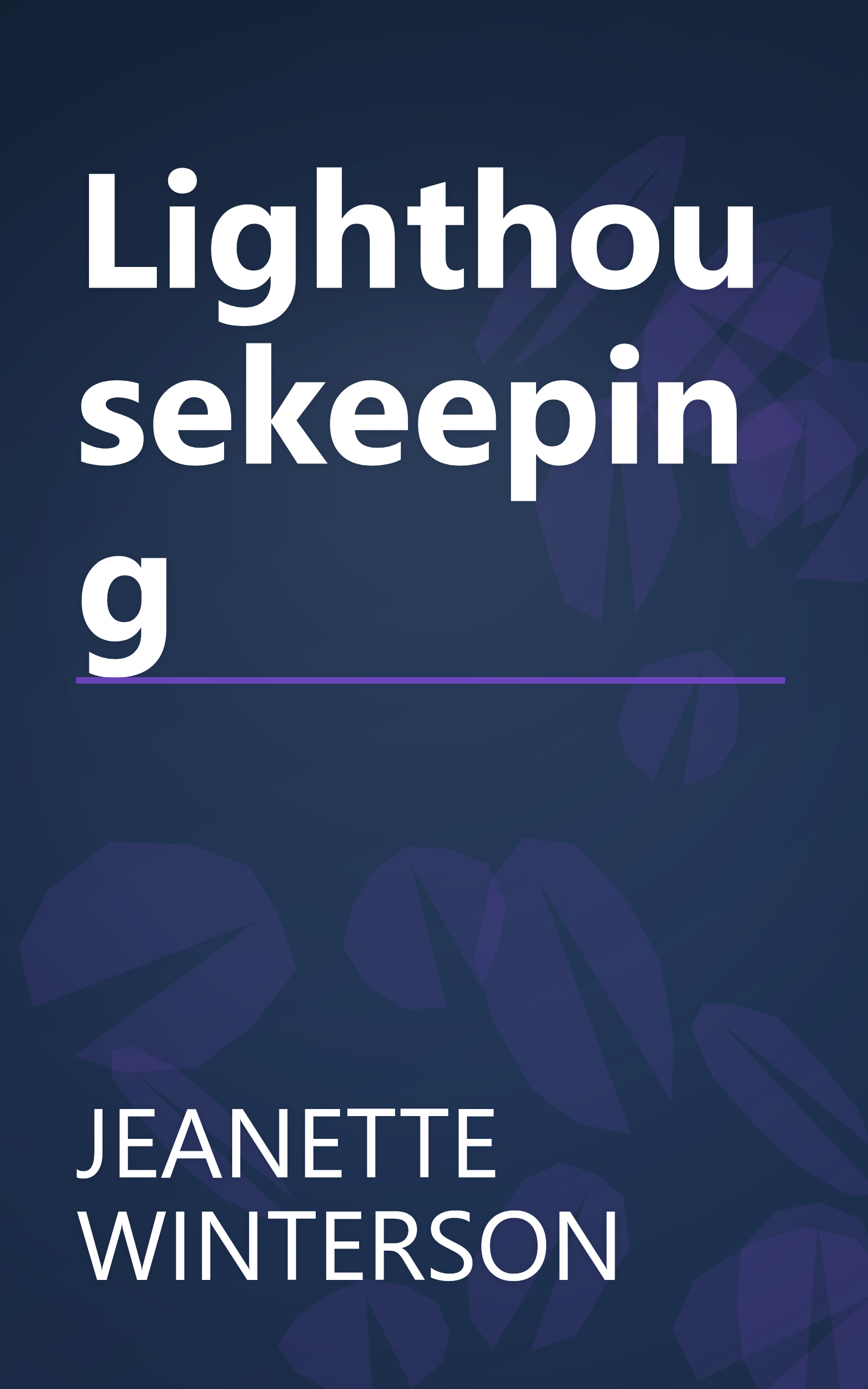 Lighthousekeeping book cover