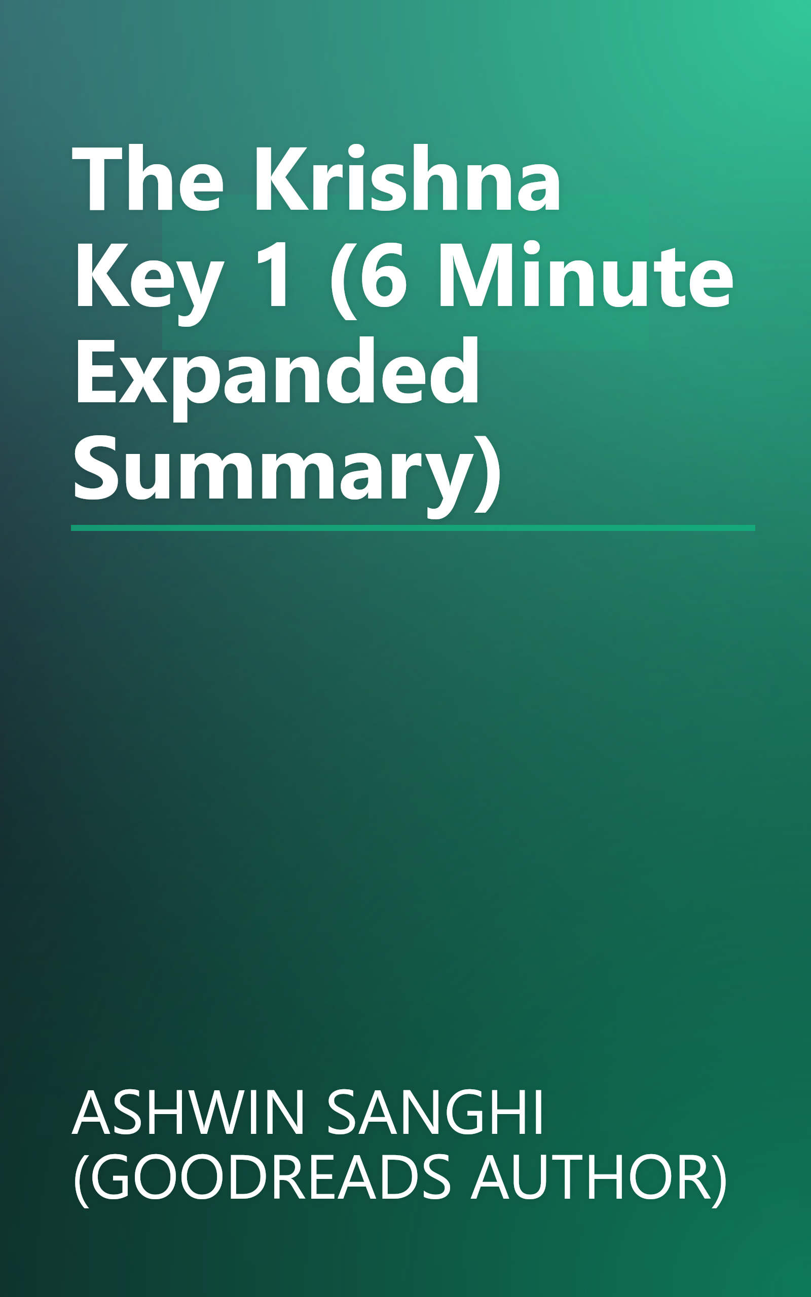The Krishna Key 1 (6 Minute   Expanded Summary) book cover