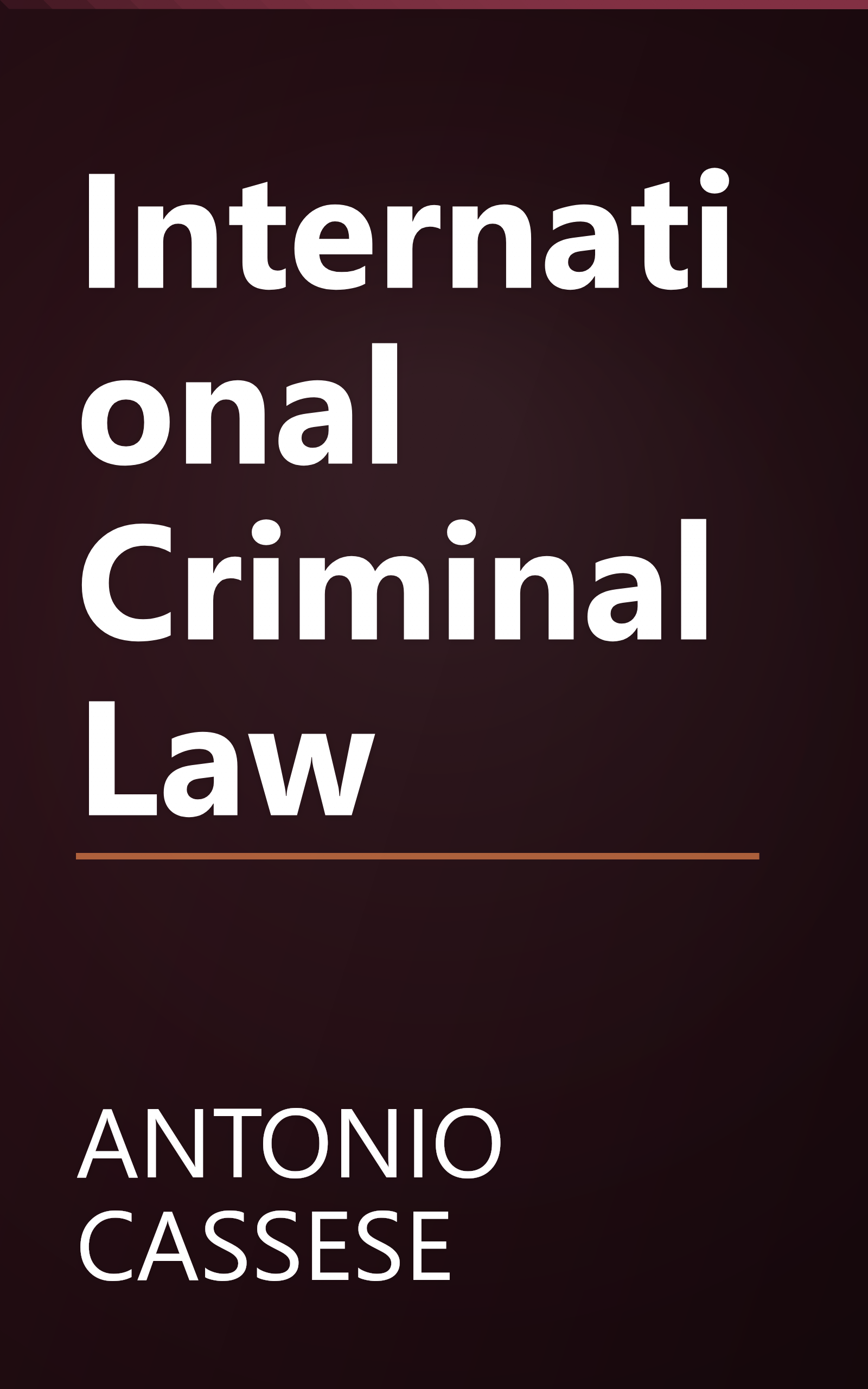 International Criminal Law book cover