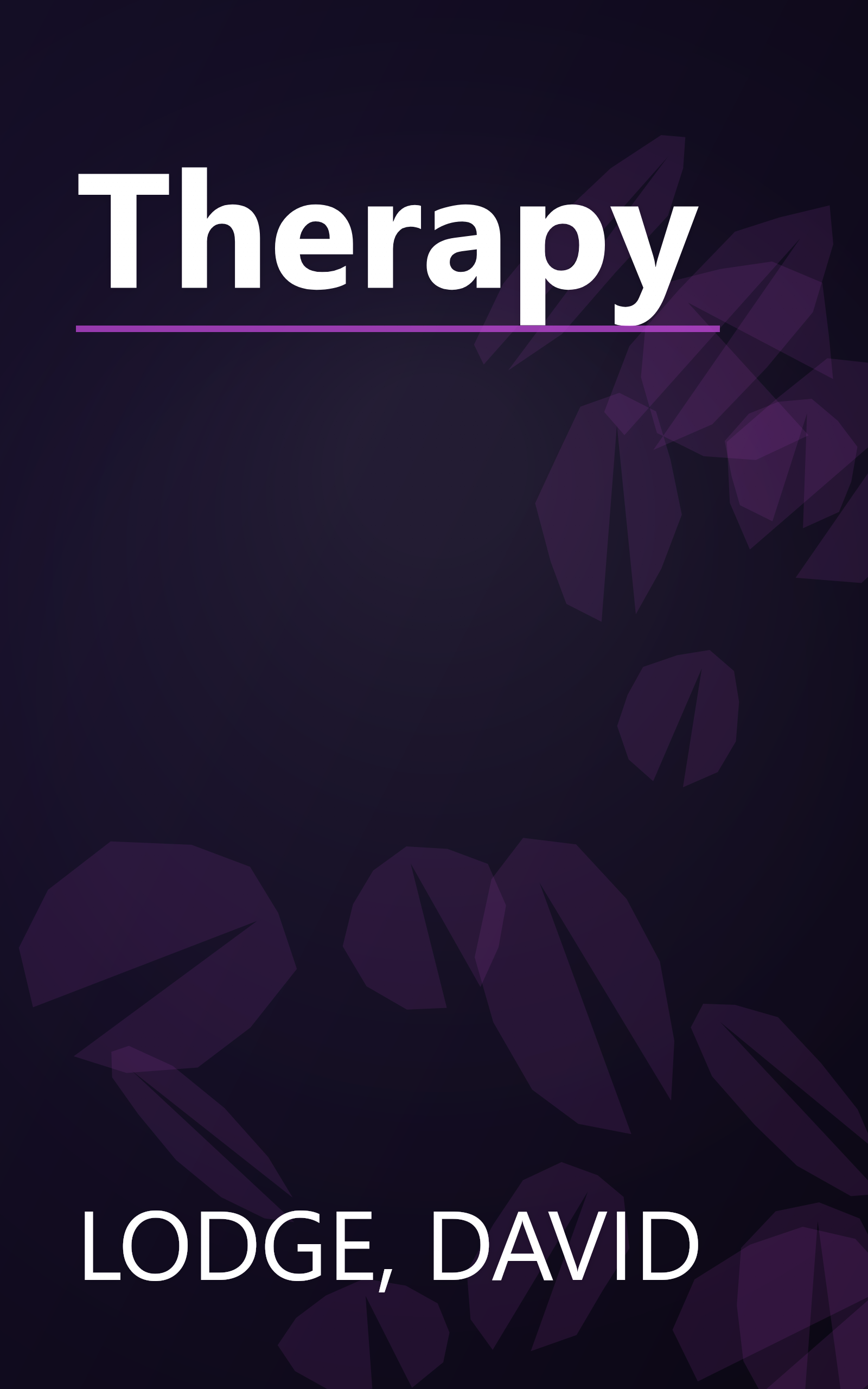 Therapy book cover