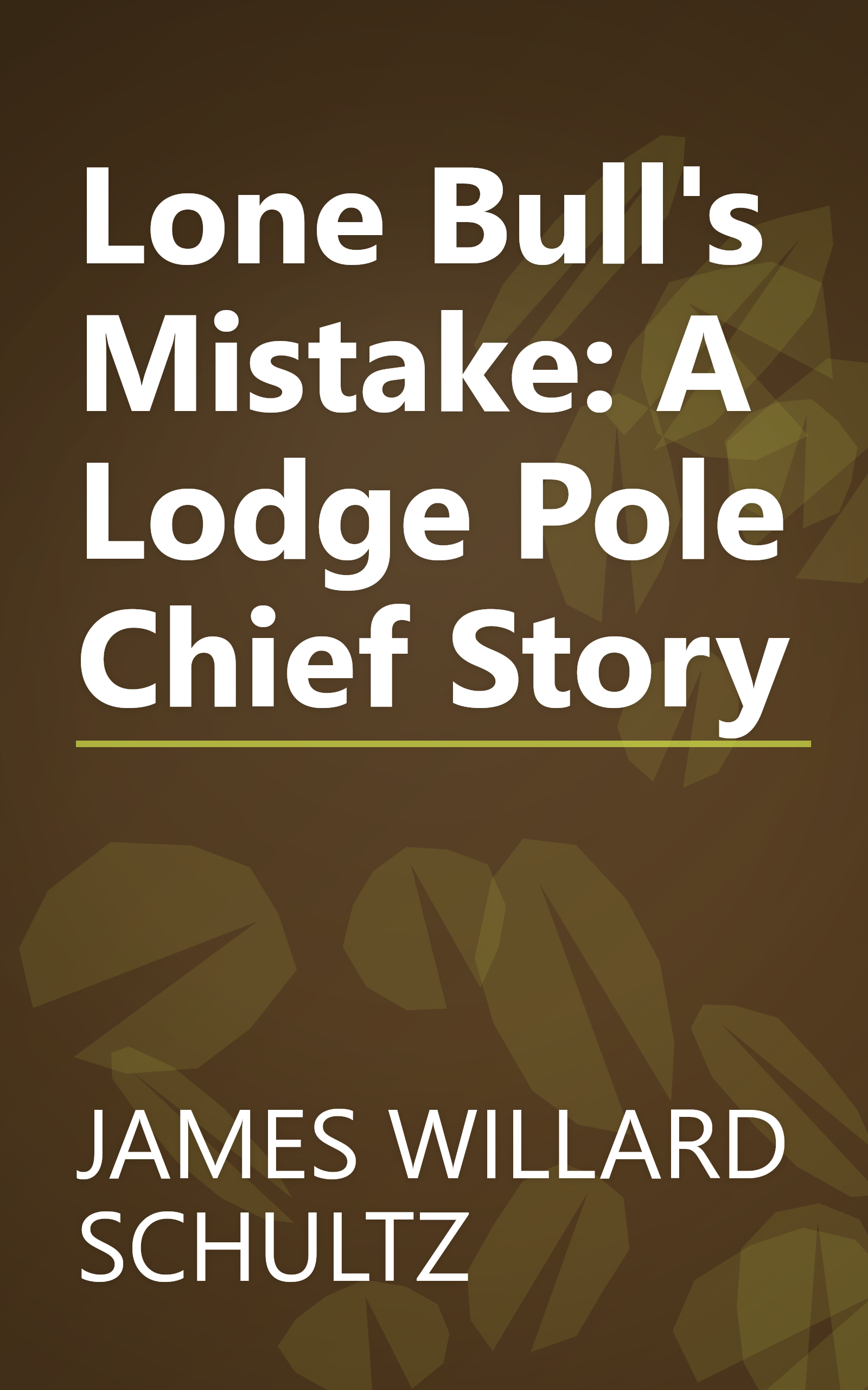 Lone Bull's Mistake: A Lodge Pole Chief Story book cover