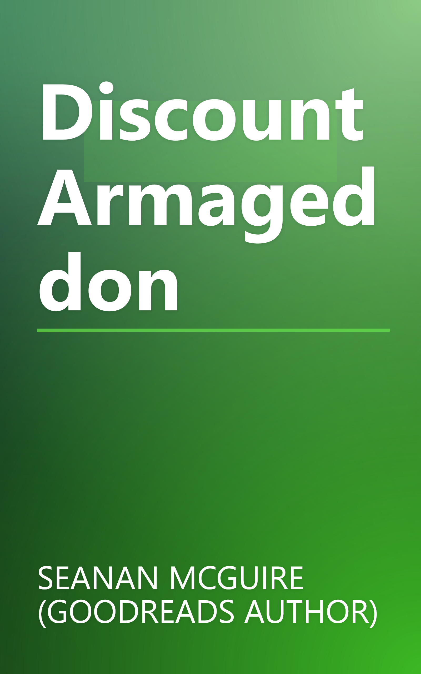 Discount Armageddon book cover