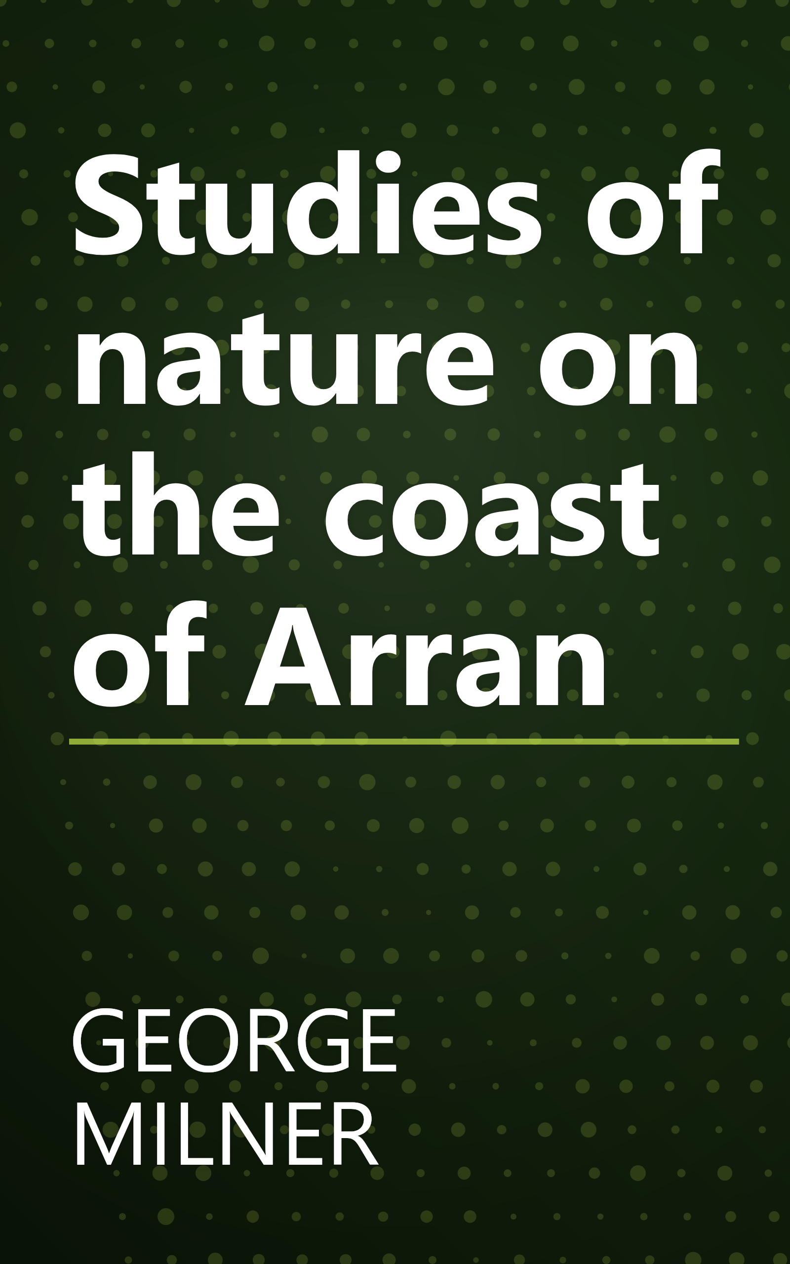 Studies of nature on the coast of Arran book cover