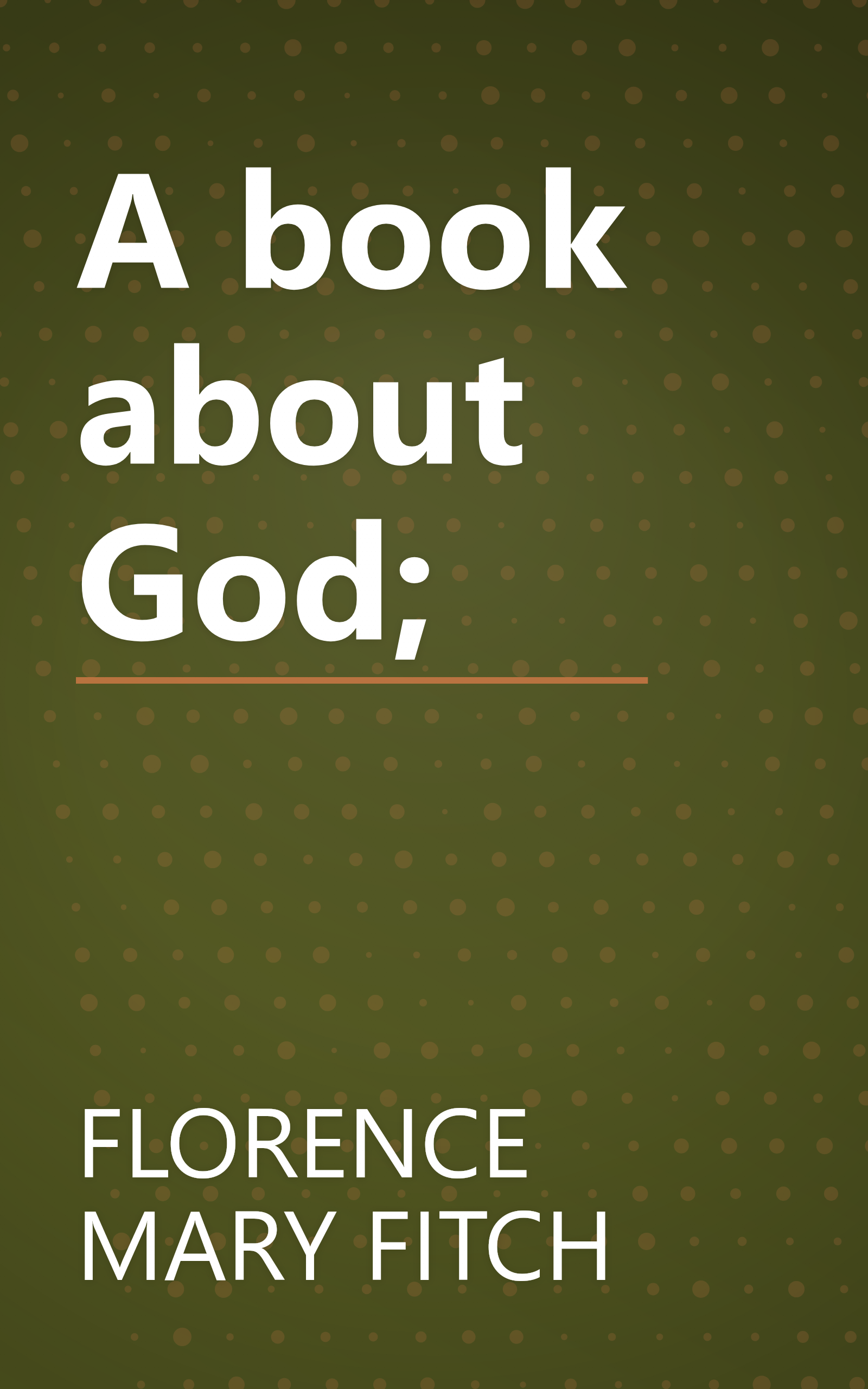 A book about God; book cover