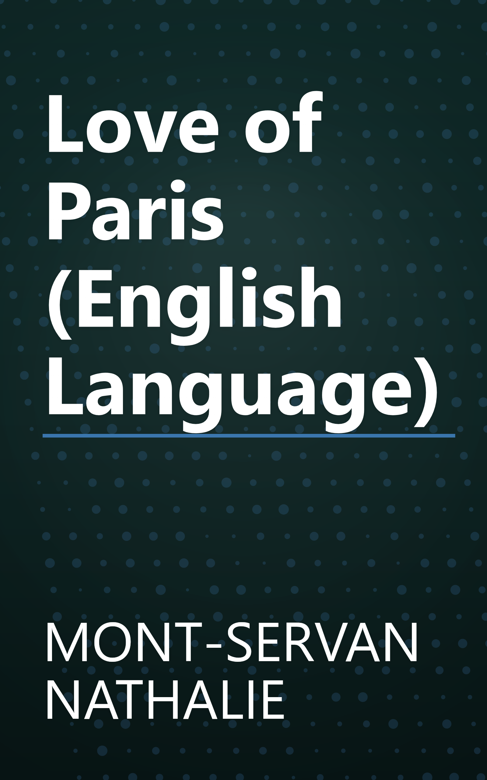 Love of Paris (English Language) book cover