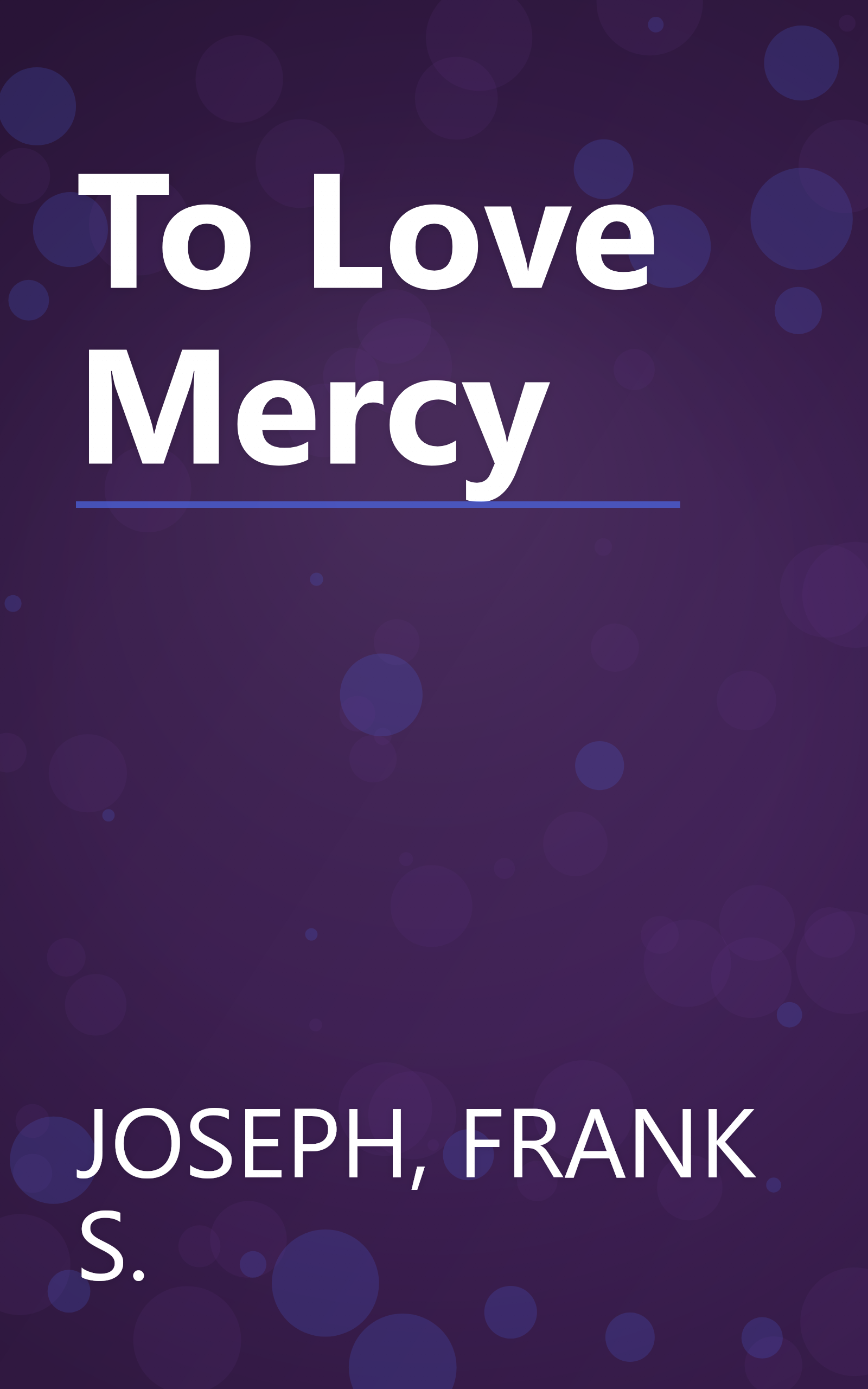 To Love Mercy book cover