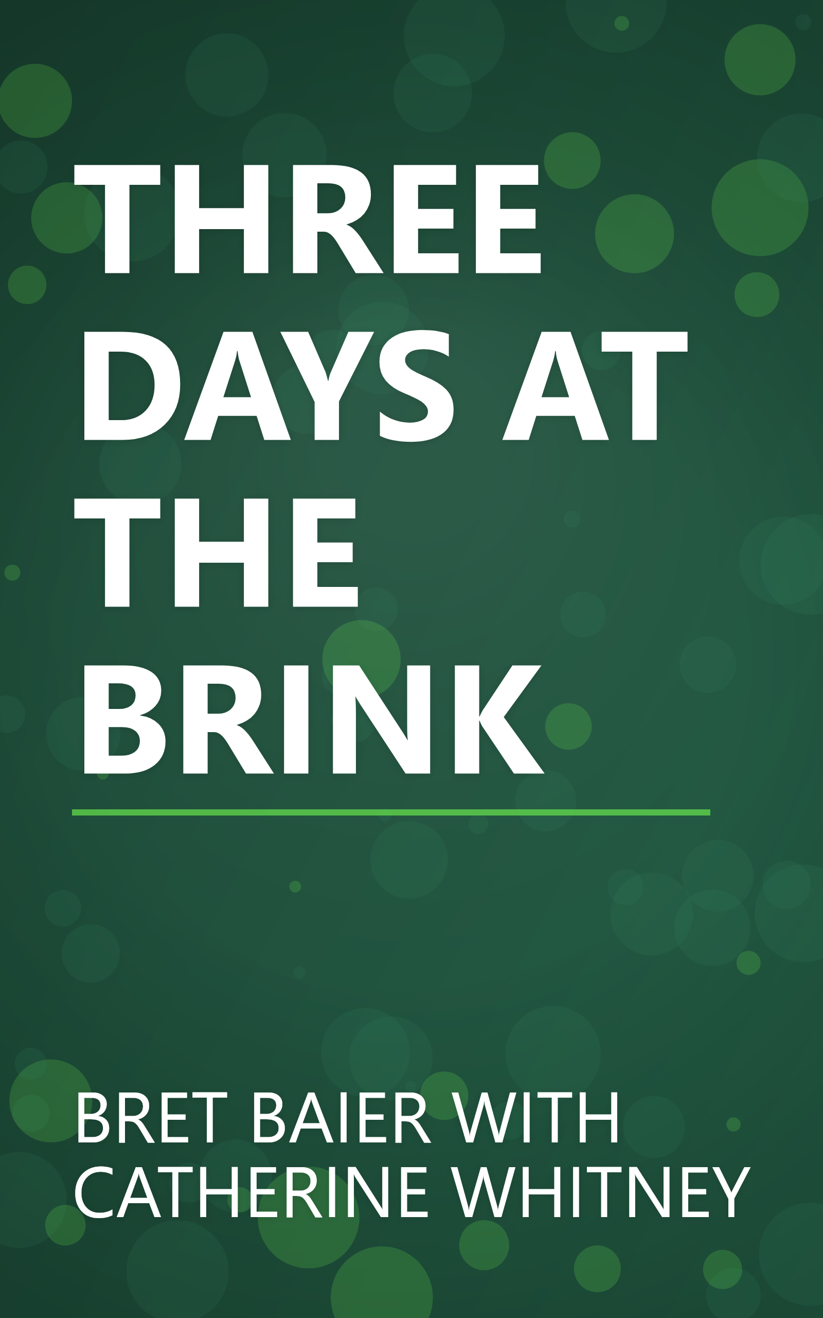 THREE DAYS AT THE BRINK book cover
