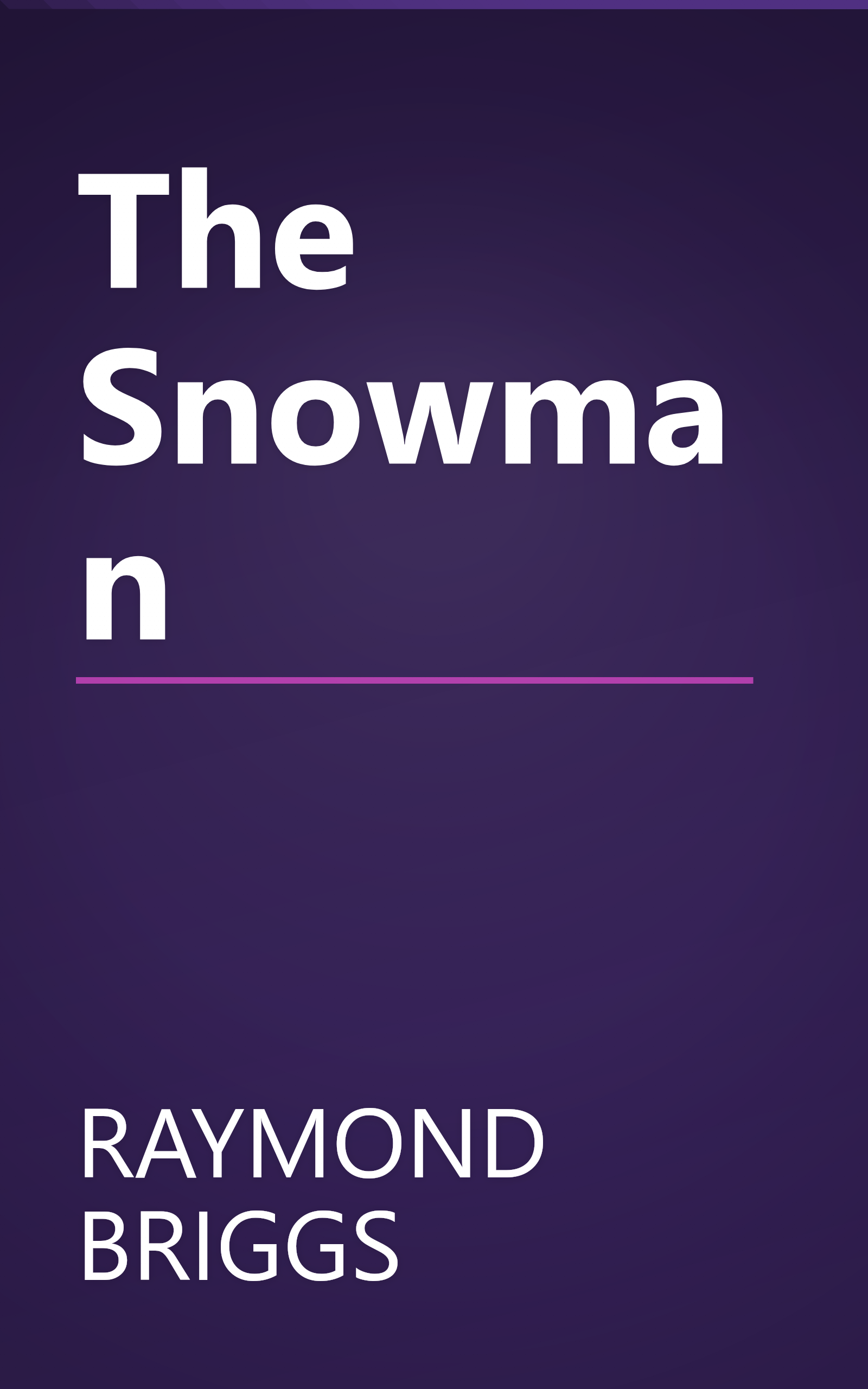 The Snowman book cover