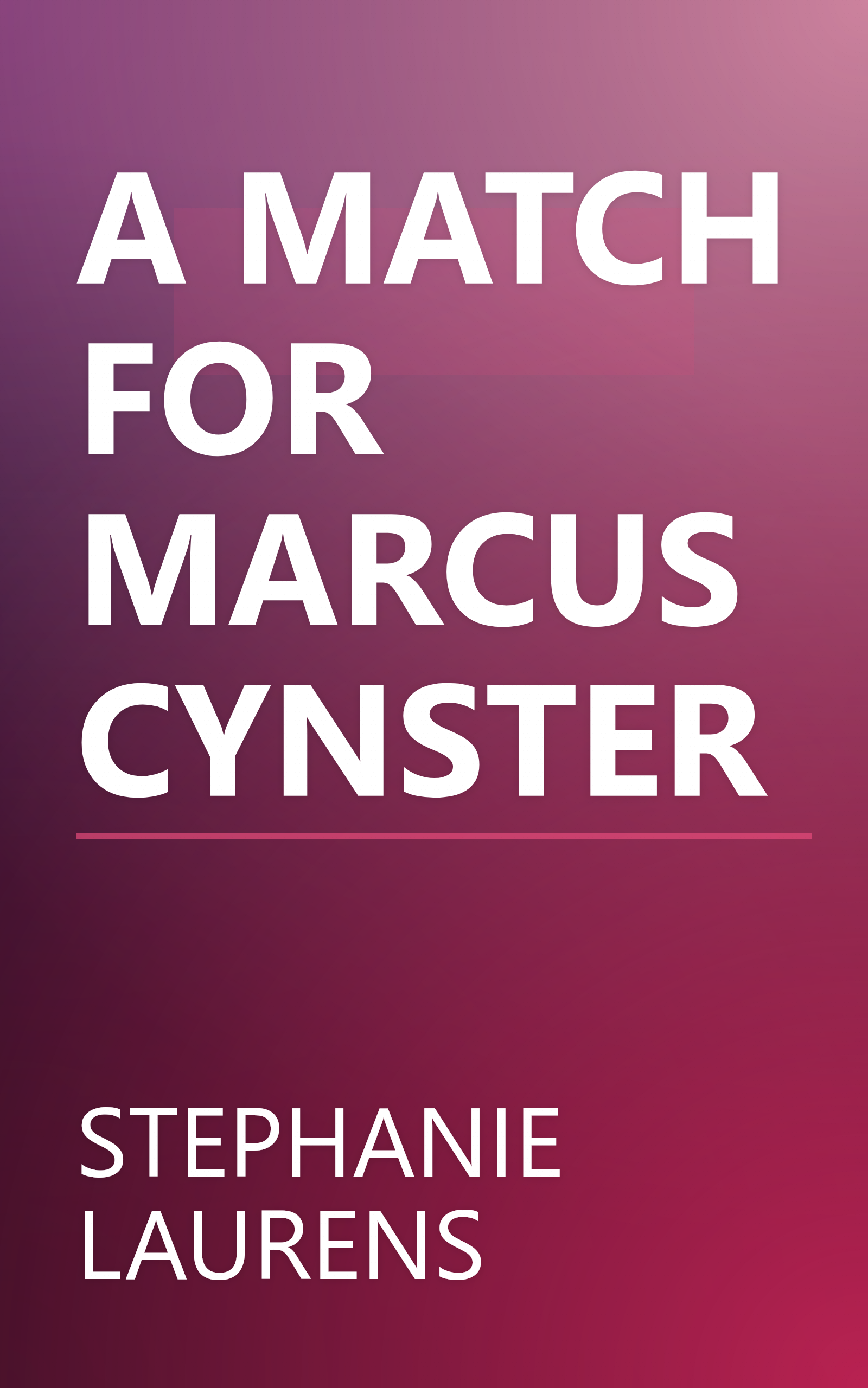 A MATCH FOR MARCUS CYNSTER book cover