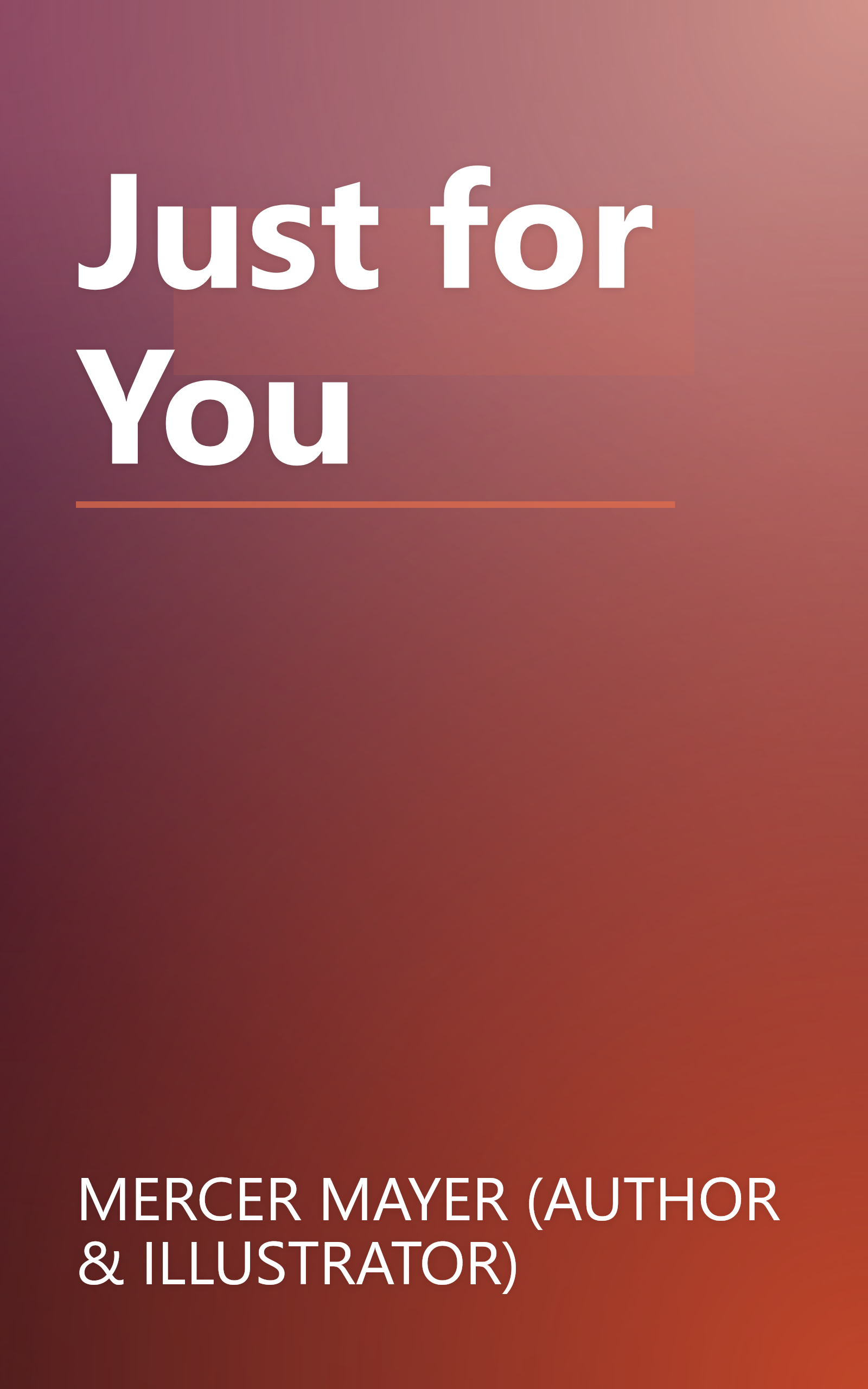 Just for You book cover