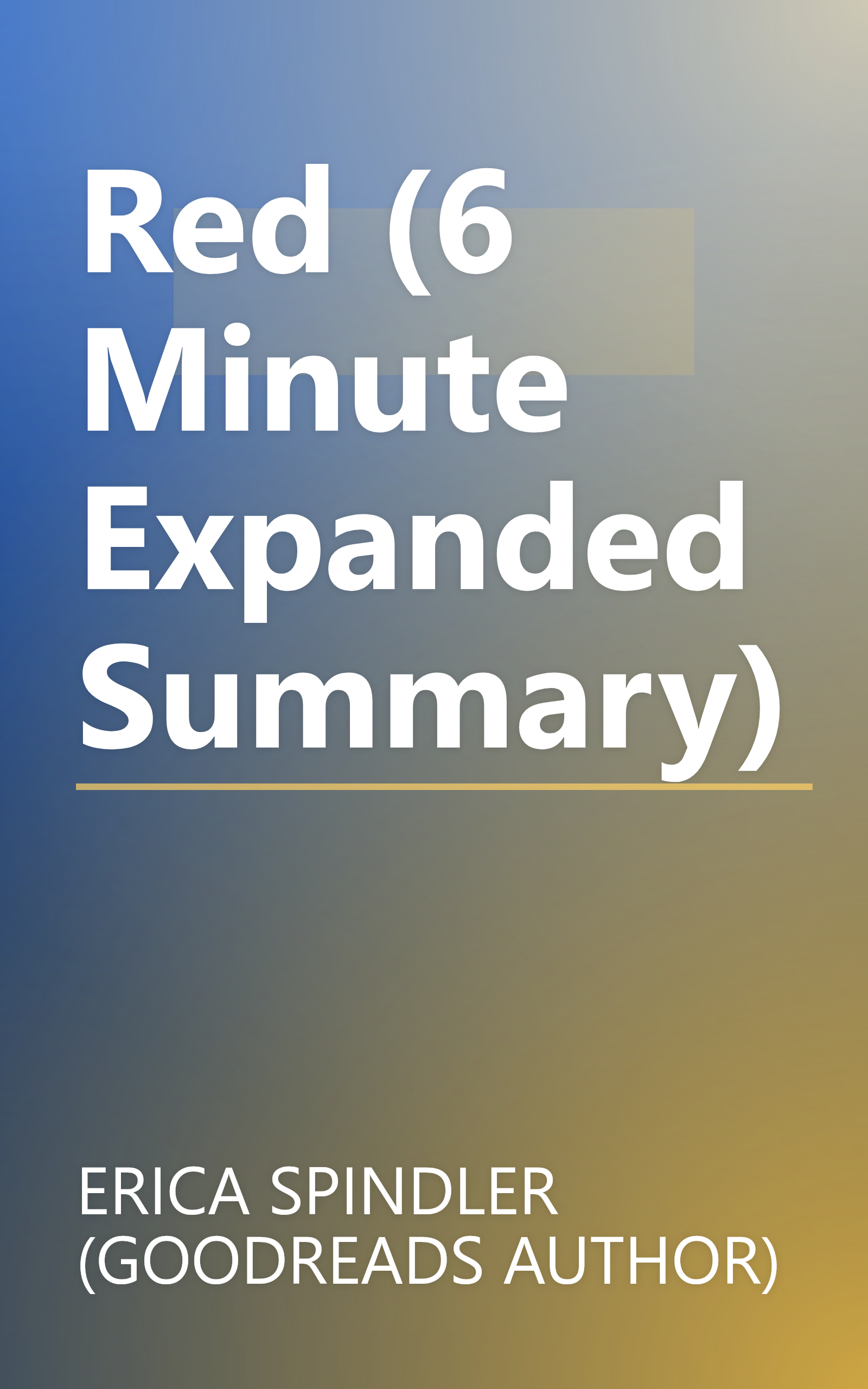 Red (6 Minute   Expanded Summary) book cover