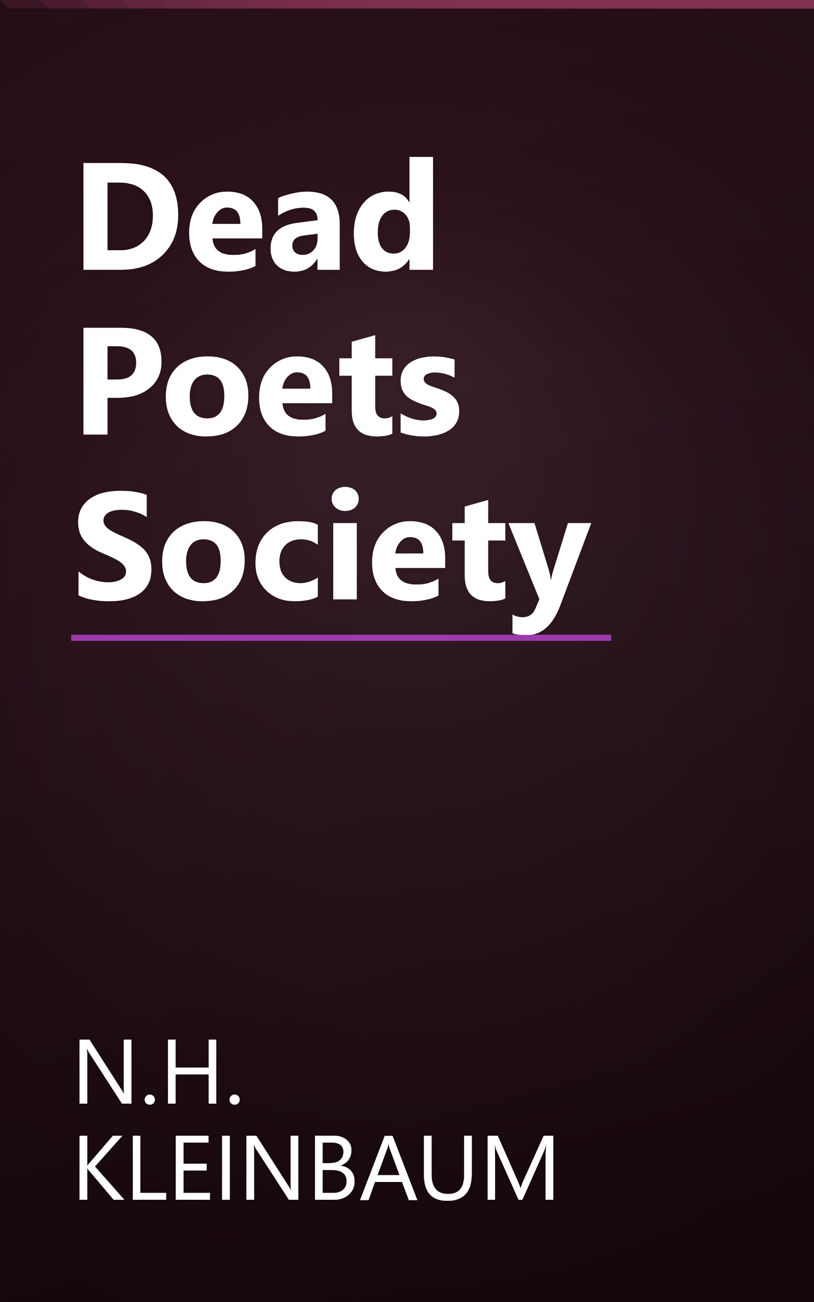 Dead Poets Society book cover