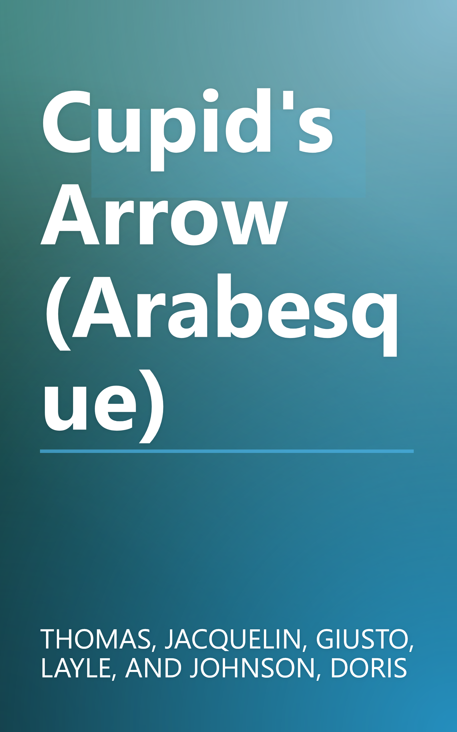 Cupid's Arrow (Arabesque) book cover