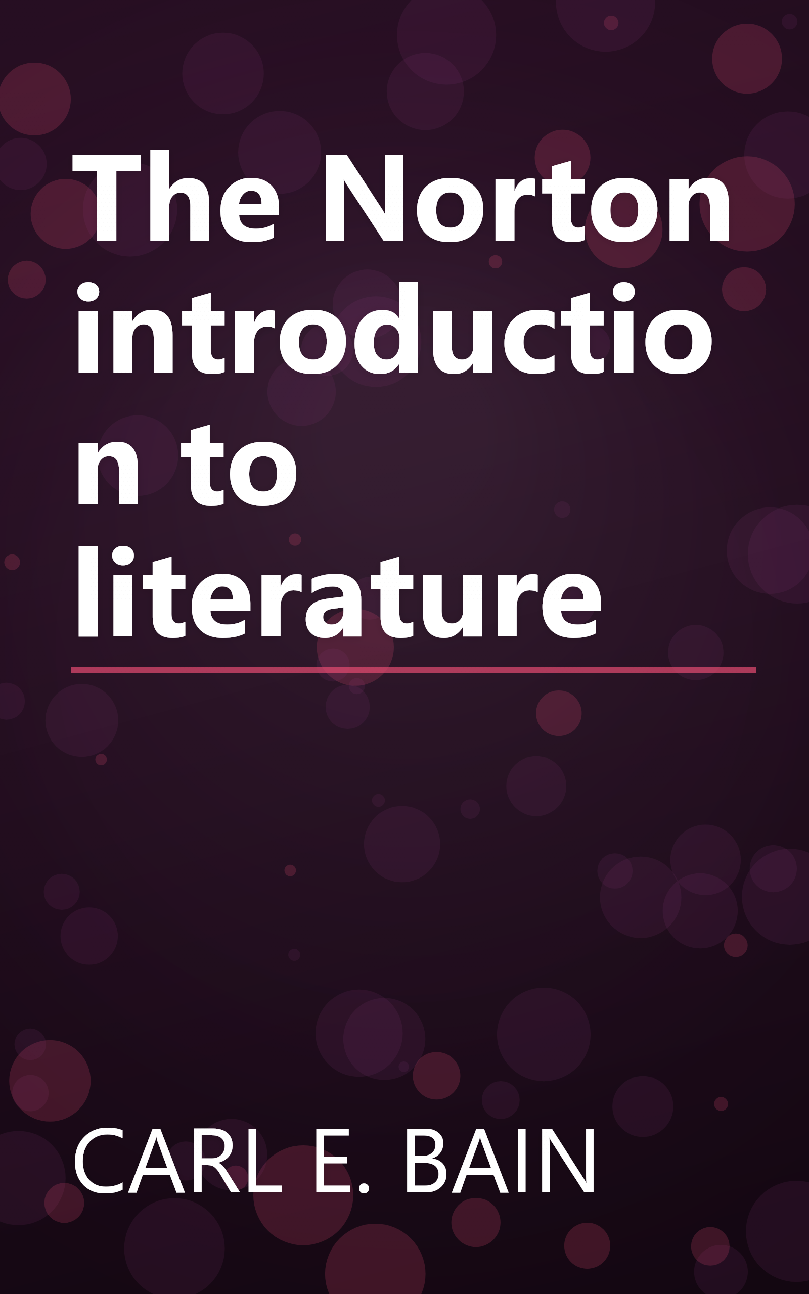 The Norton introduction to literature book cover