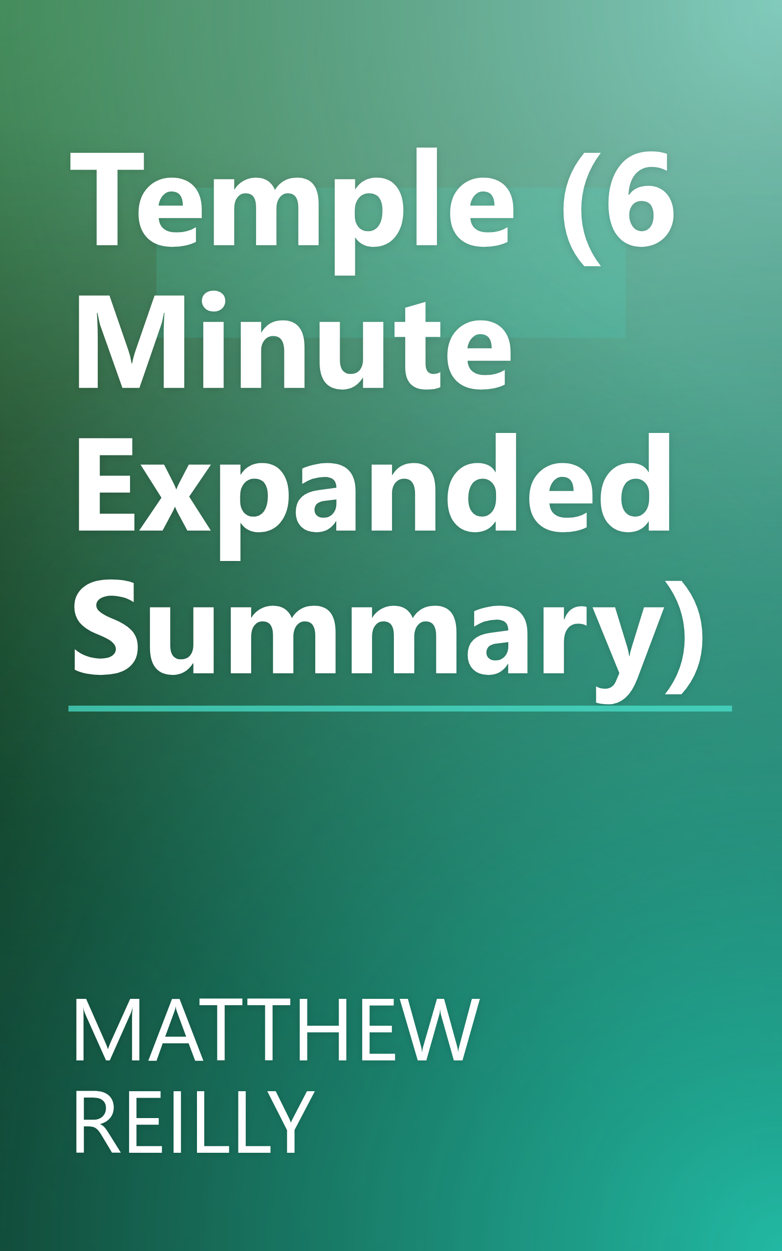 Temple (6 Minute   Expanded Summary) book cover