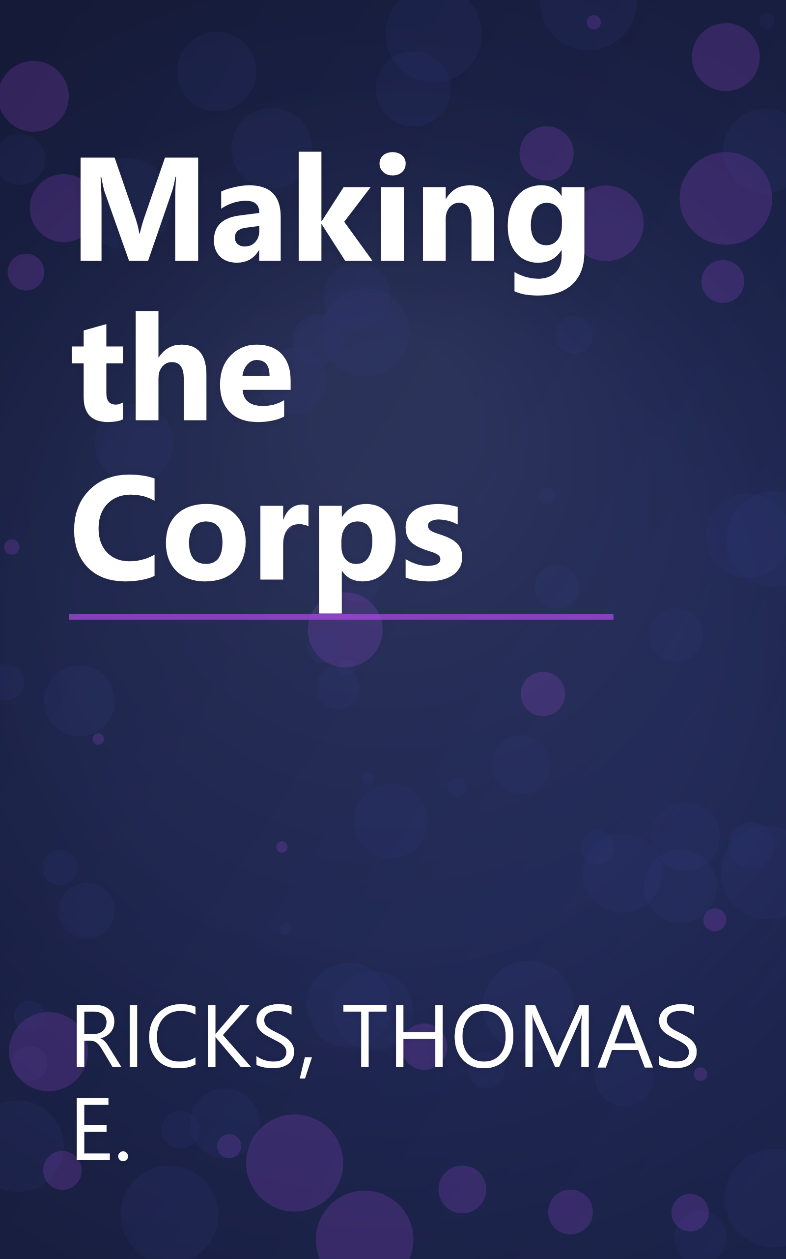 Making the Corps book cover