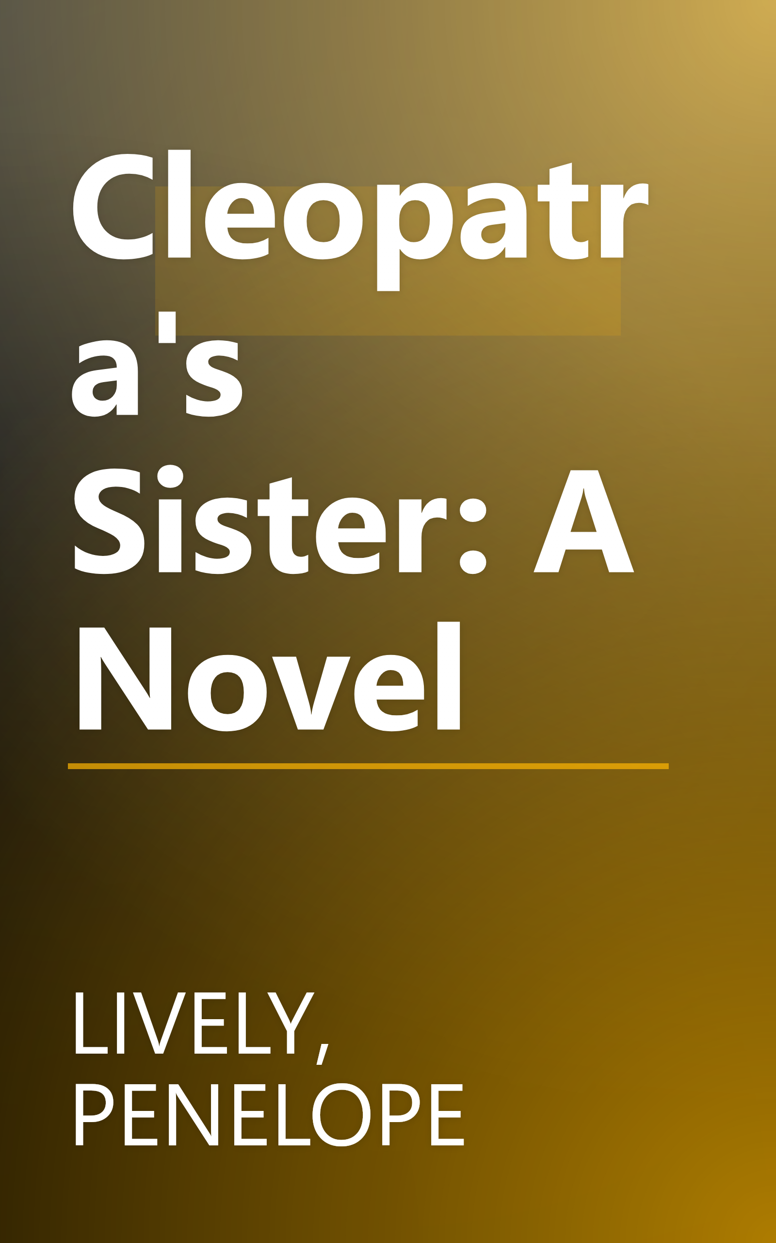 Cleopatra's Sister: A Novel book cover