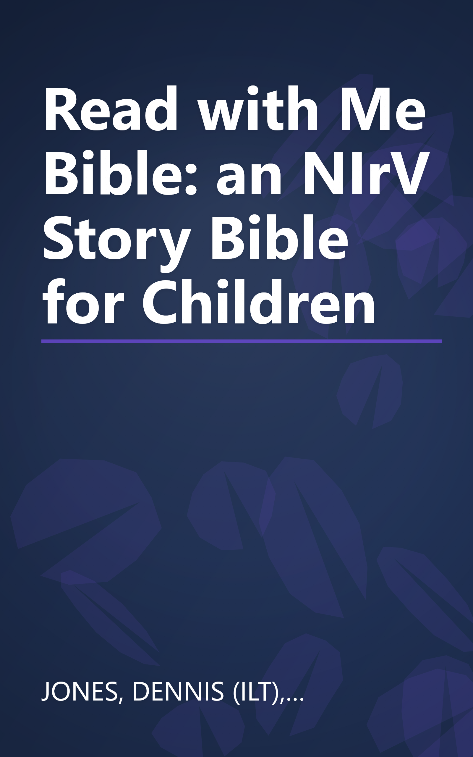 Read with Me Bible: an NIrV Story Bible for Children book cover