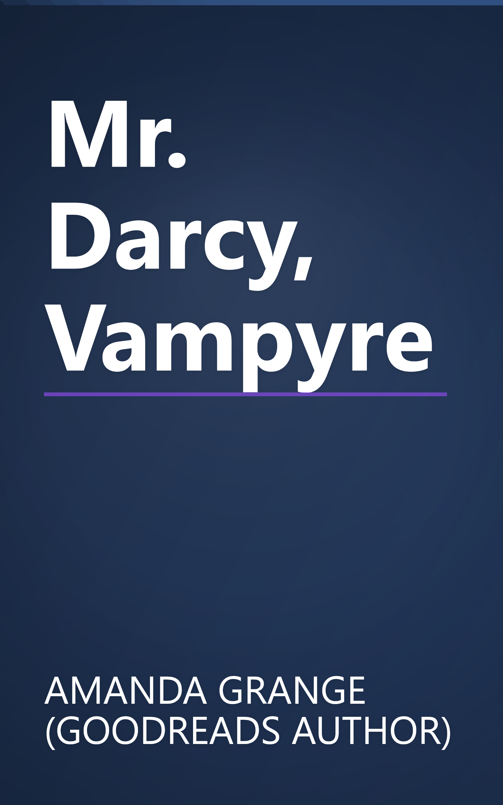 Mr. Darcy, Vampyre book cover