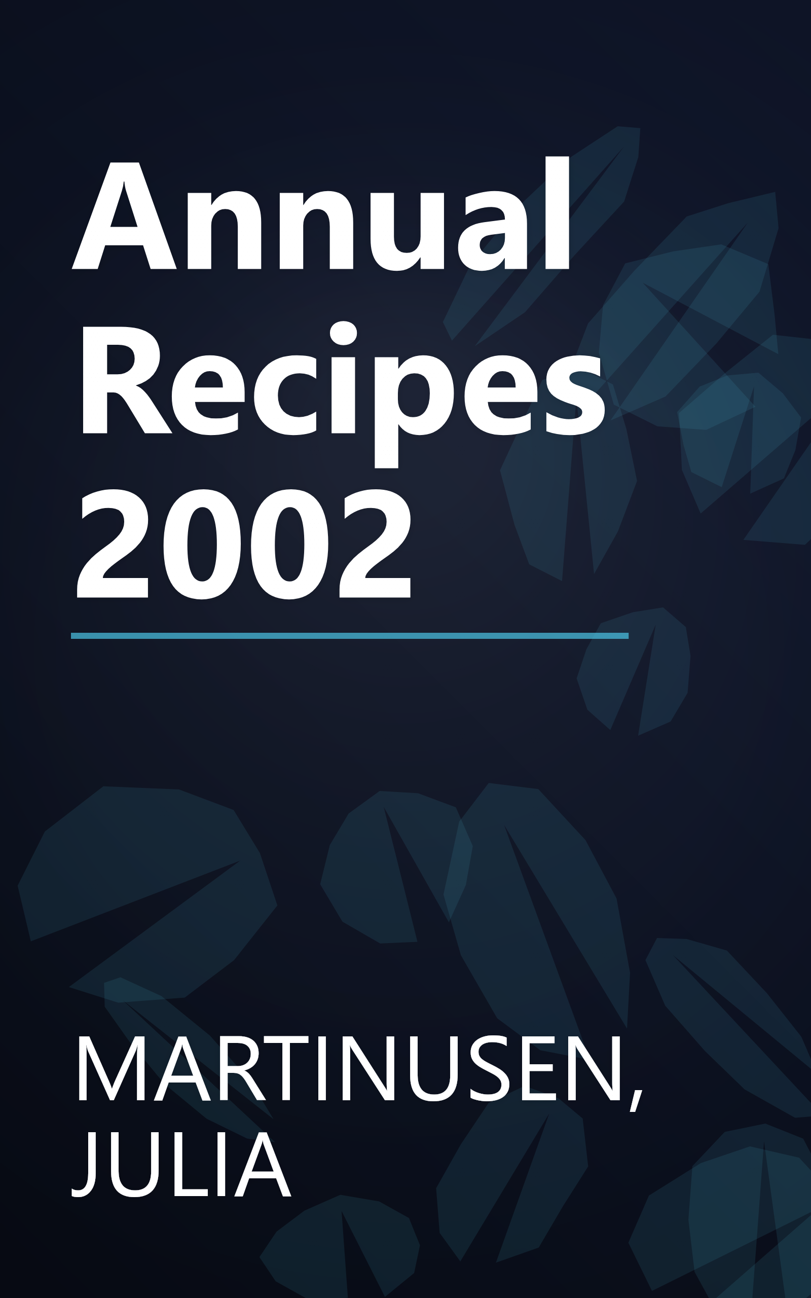Annual Recipes 2002 book cover